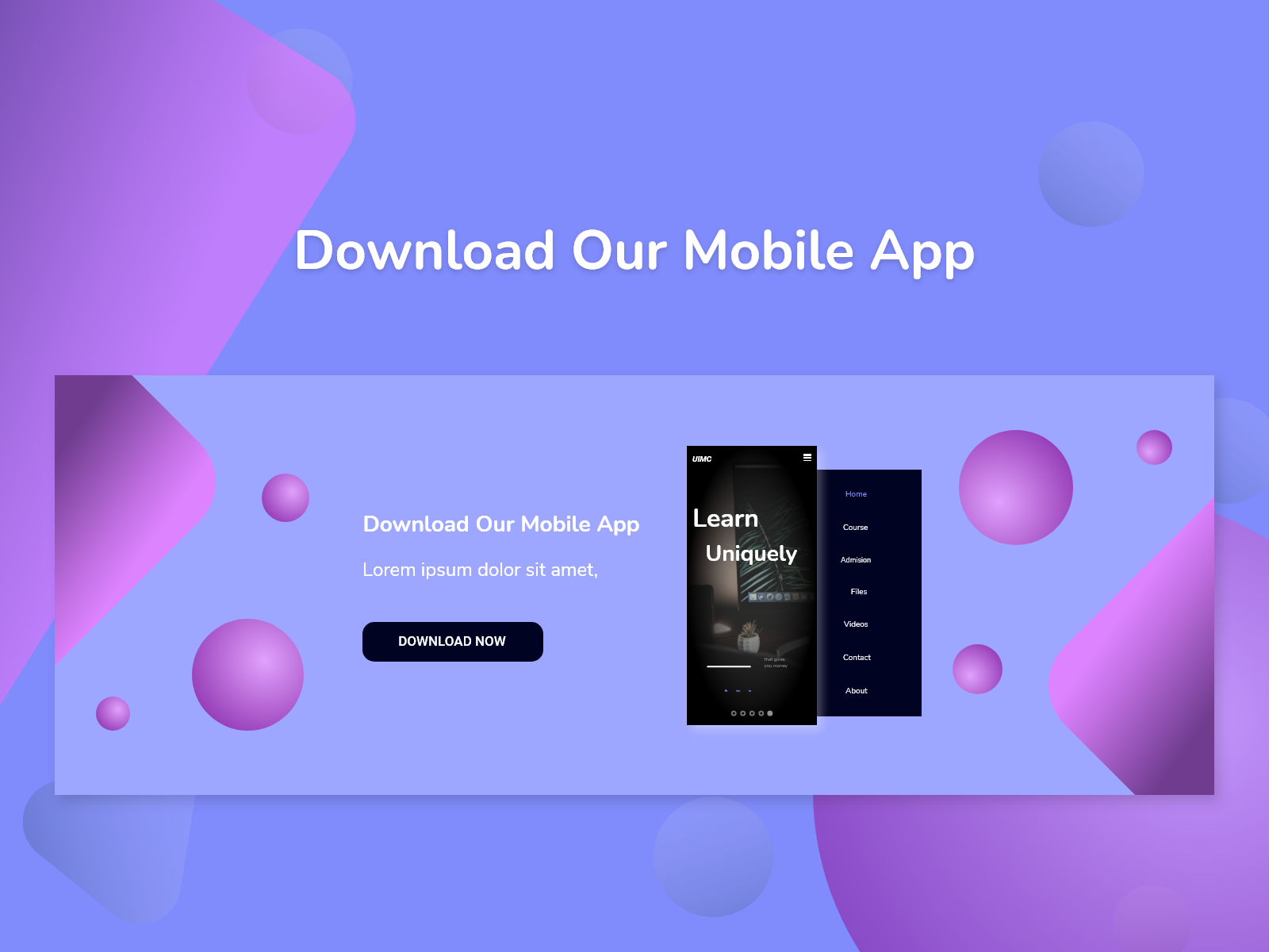Download App Page Design by Noman Rifat on Dribbble