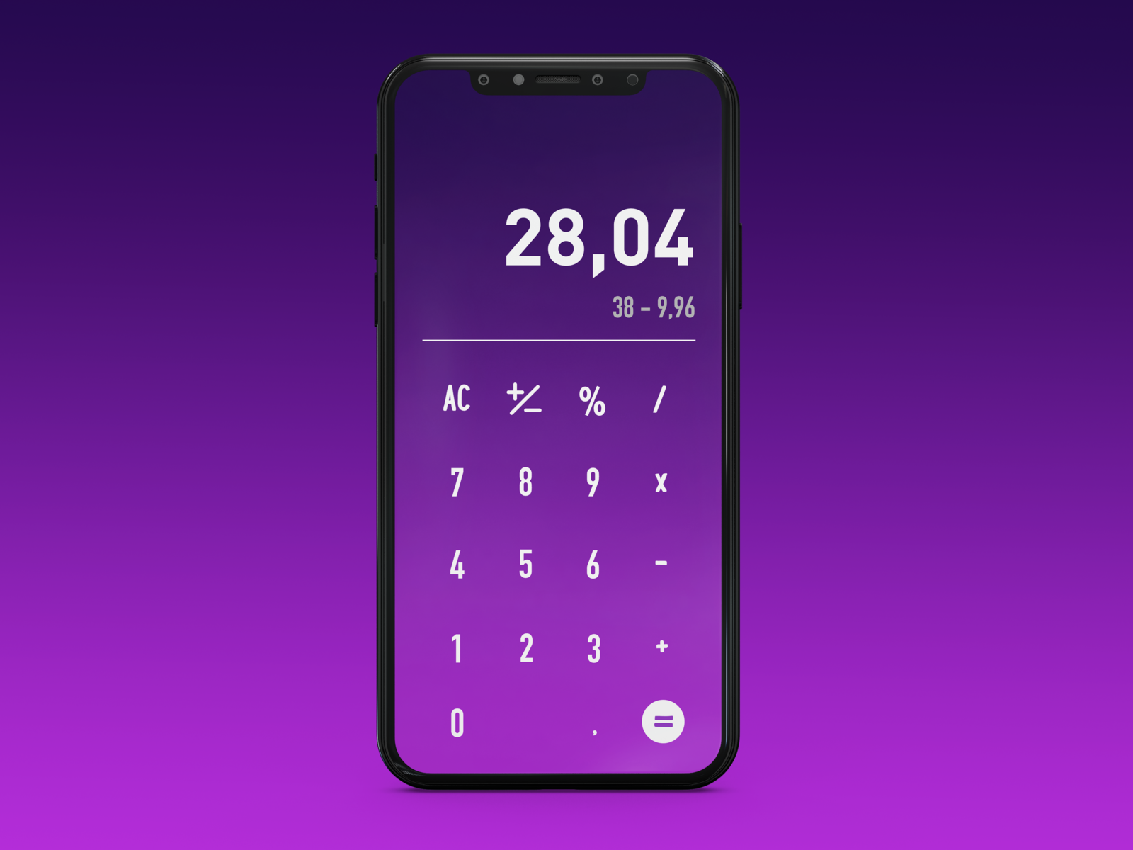 Day 4 - Calculator by Constance Montcoudiol on Dribbble
