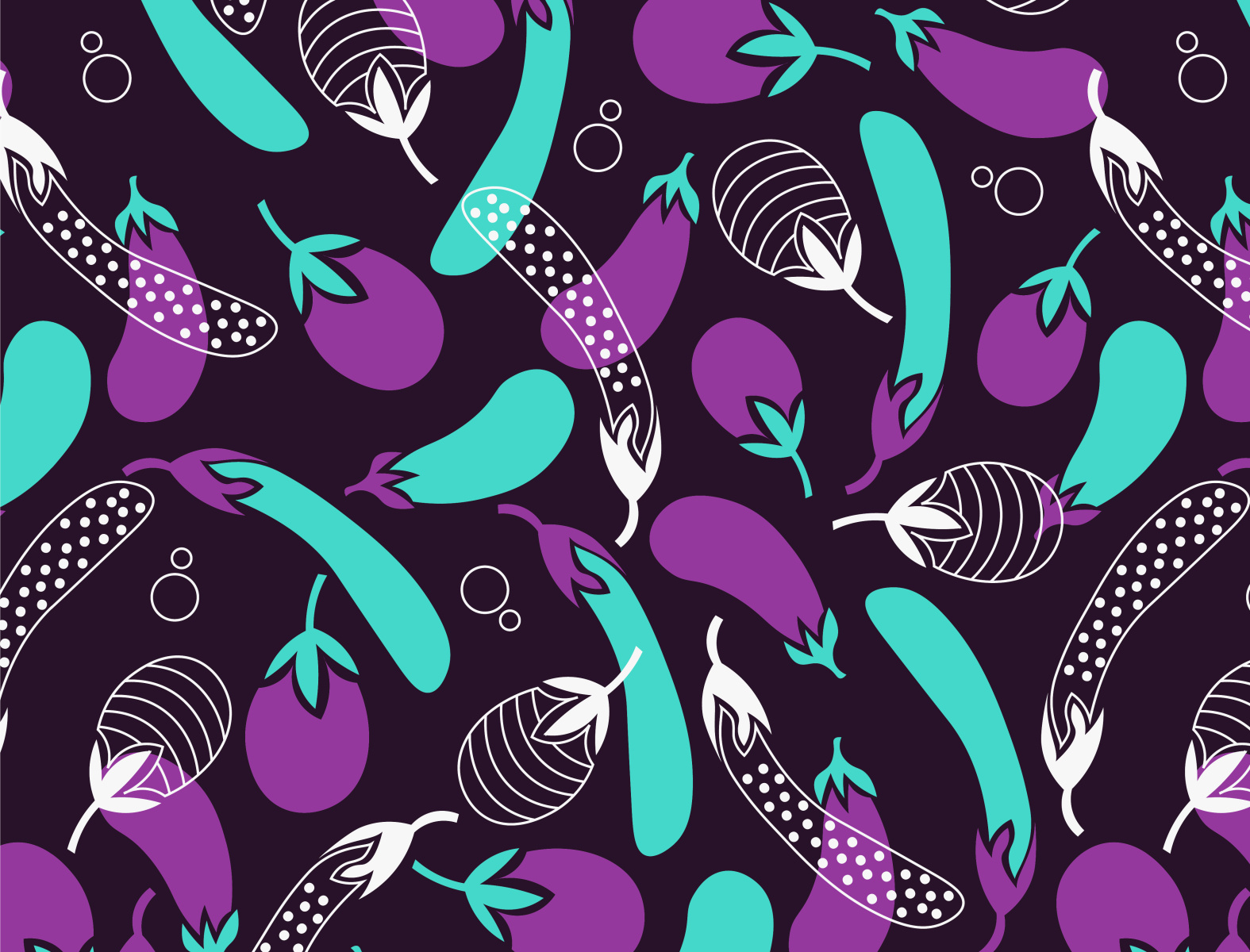 EggPlant Pattern by Anuradha Achar on Dribbble