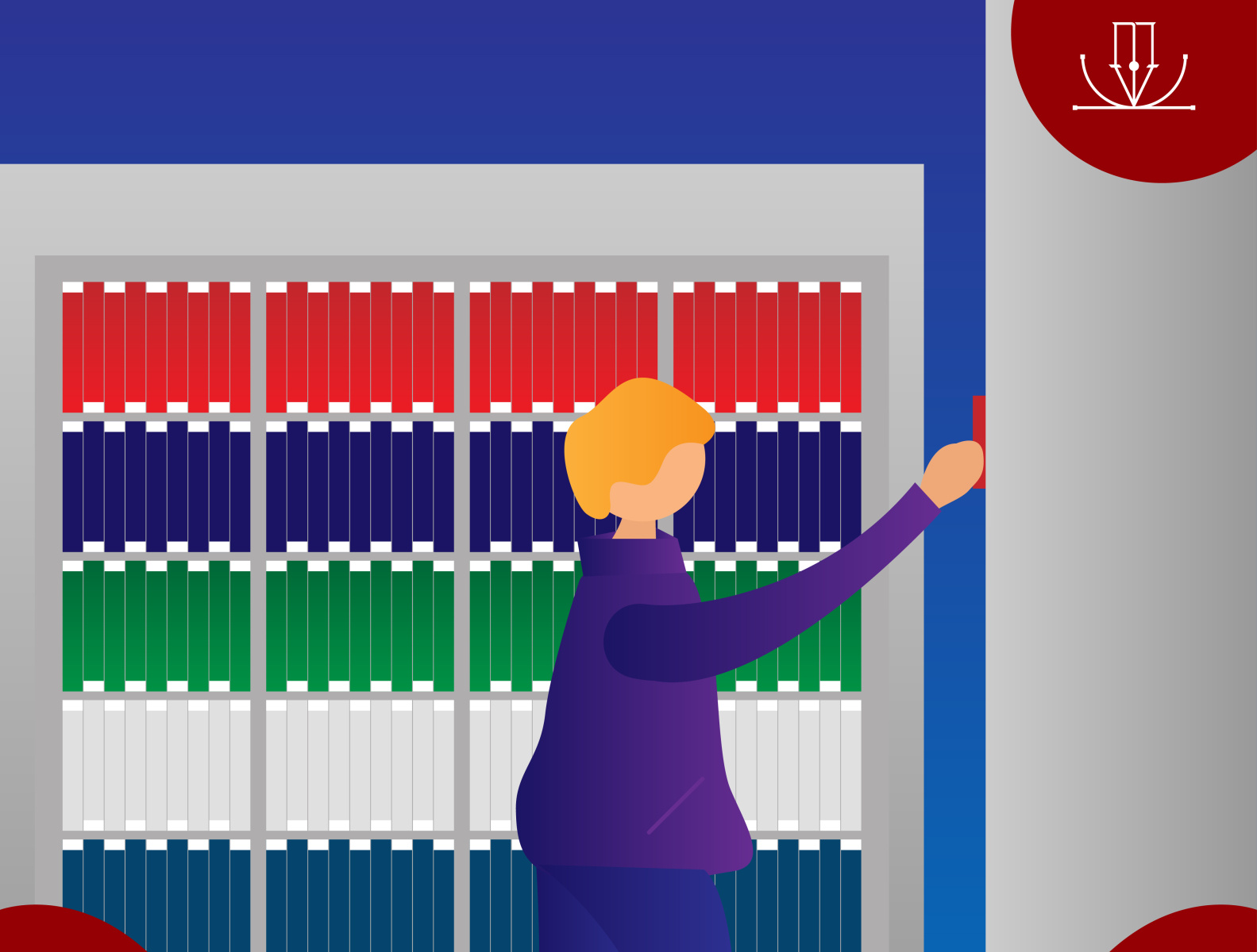 In The Library by Muhammad Vivaldi on Dribbble