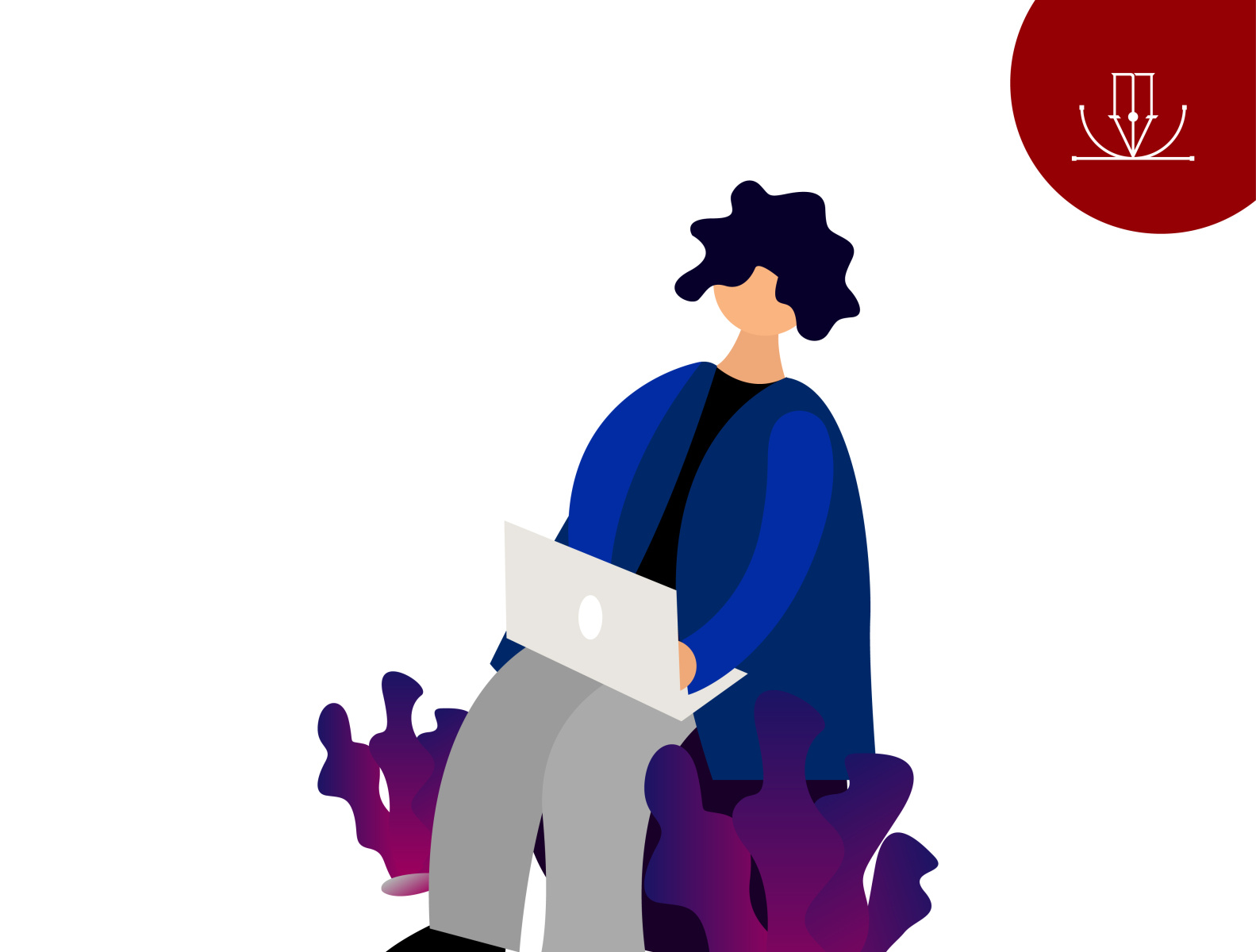 Browsing Flat Illustration by Muhammad Vivaldi on Dribbble