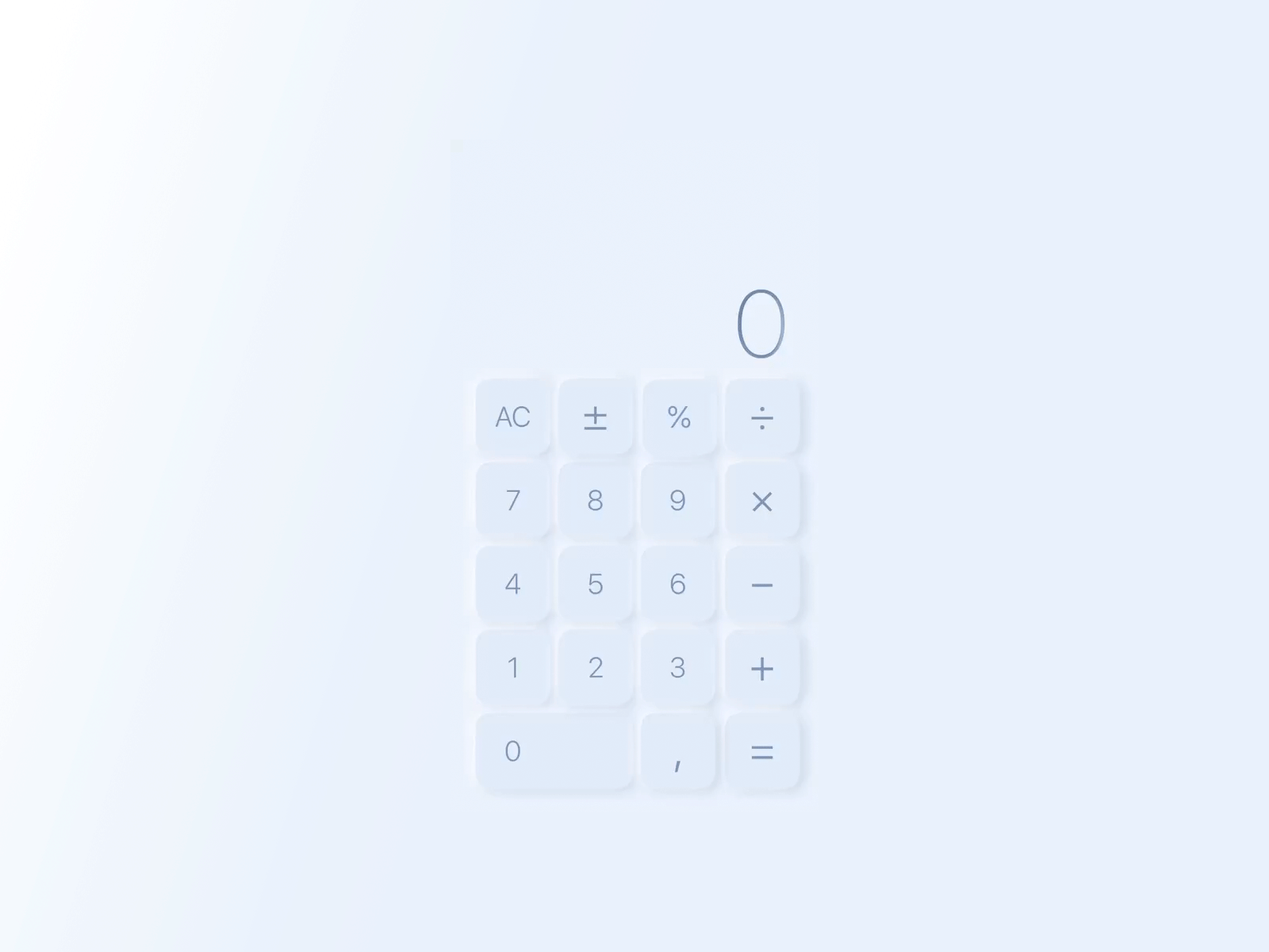 Calculator by Mariya on Dribbble