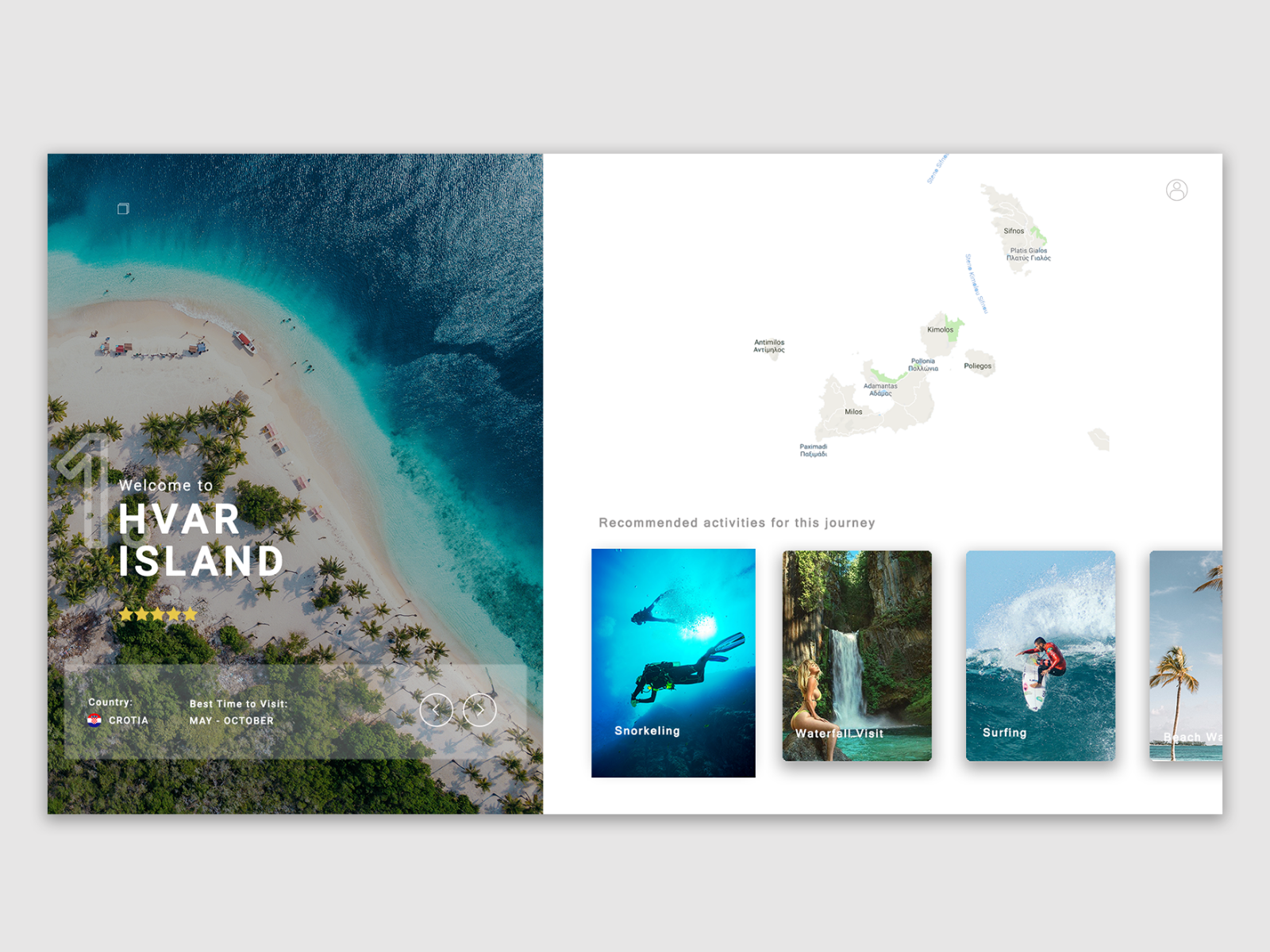 Travel Landing Page UI Design by Sunweb on Dribbble