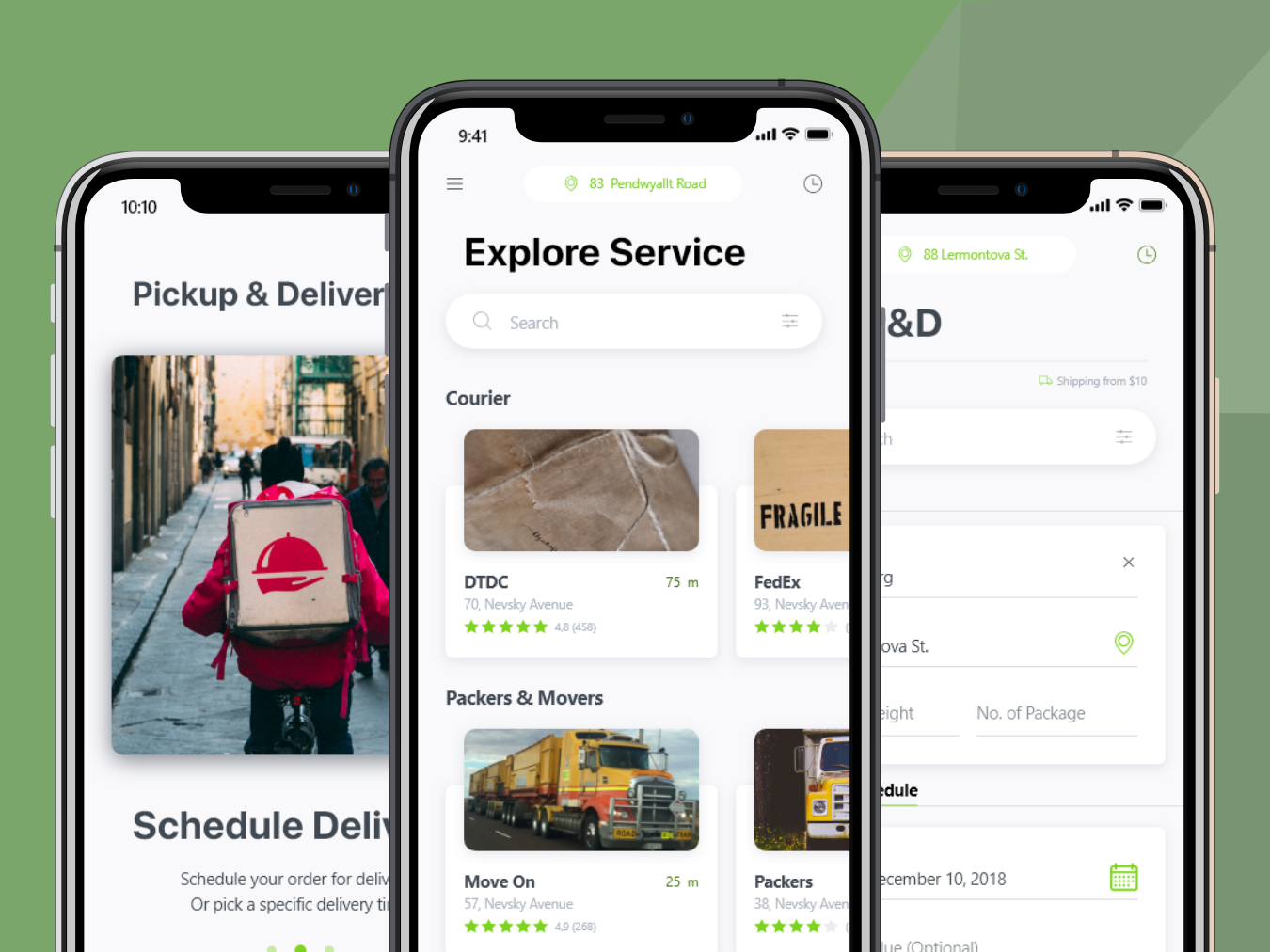Design Concept For Pickup & Delivery App by Sunweb on Dribbble