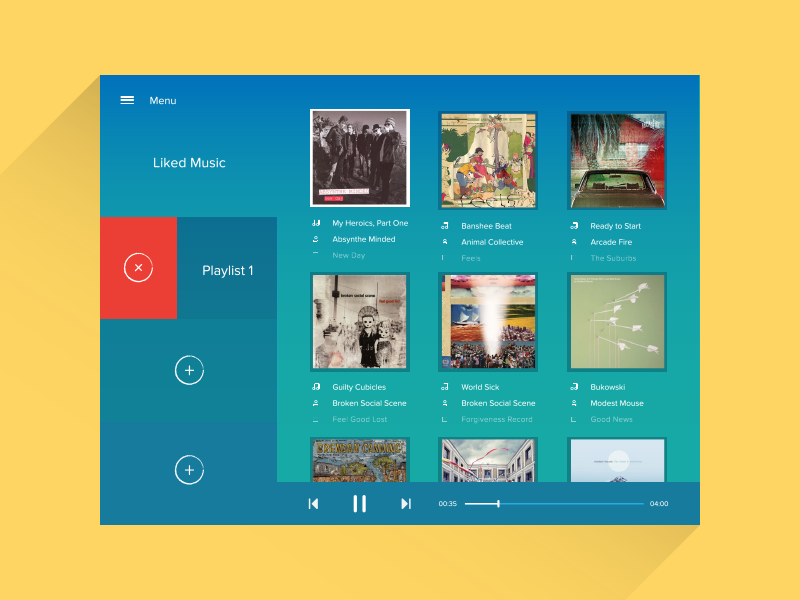 Motioncover Music Library by Alexander van Ravestyn on Dribbble