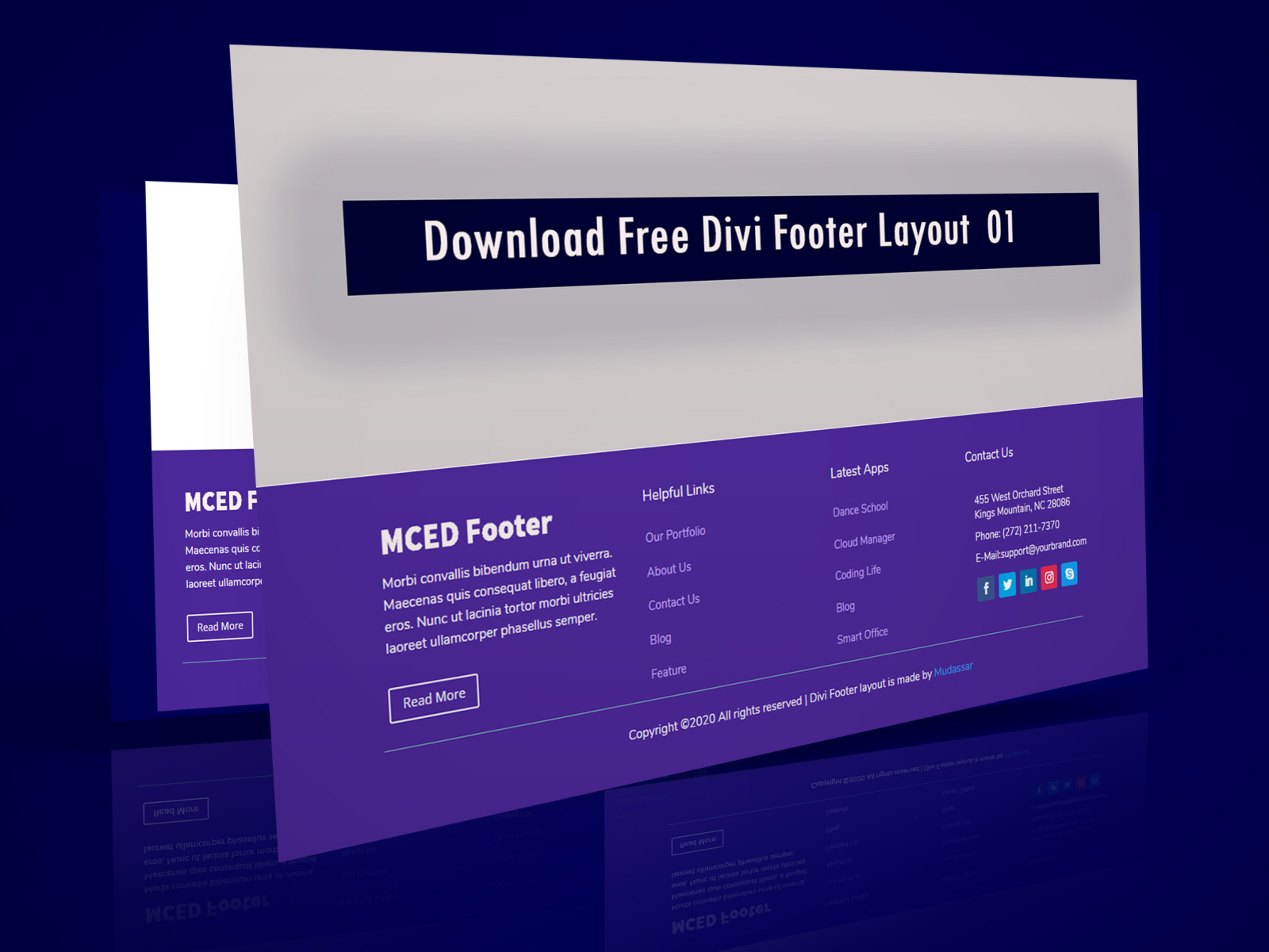 Dribbble - Free-Divi-Footer-Layout.jpg by MC Starters Dribbble - Free-Divi-Footer-Layout.jpg by MC Starters