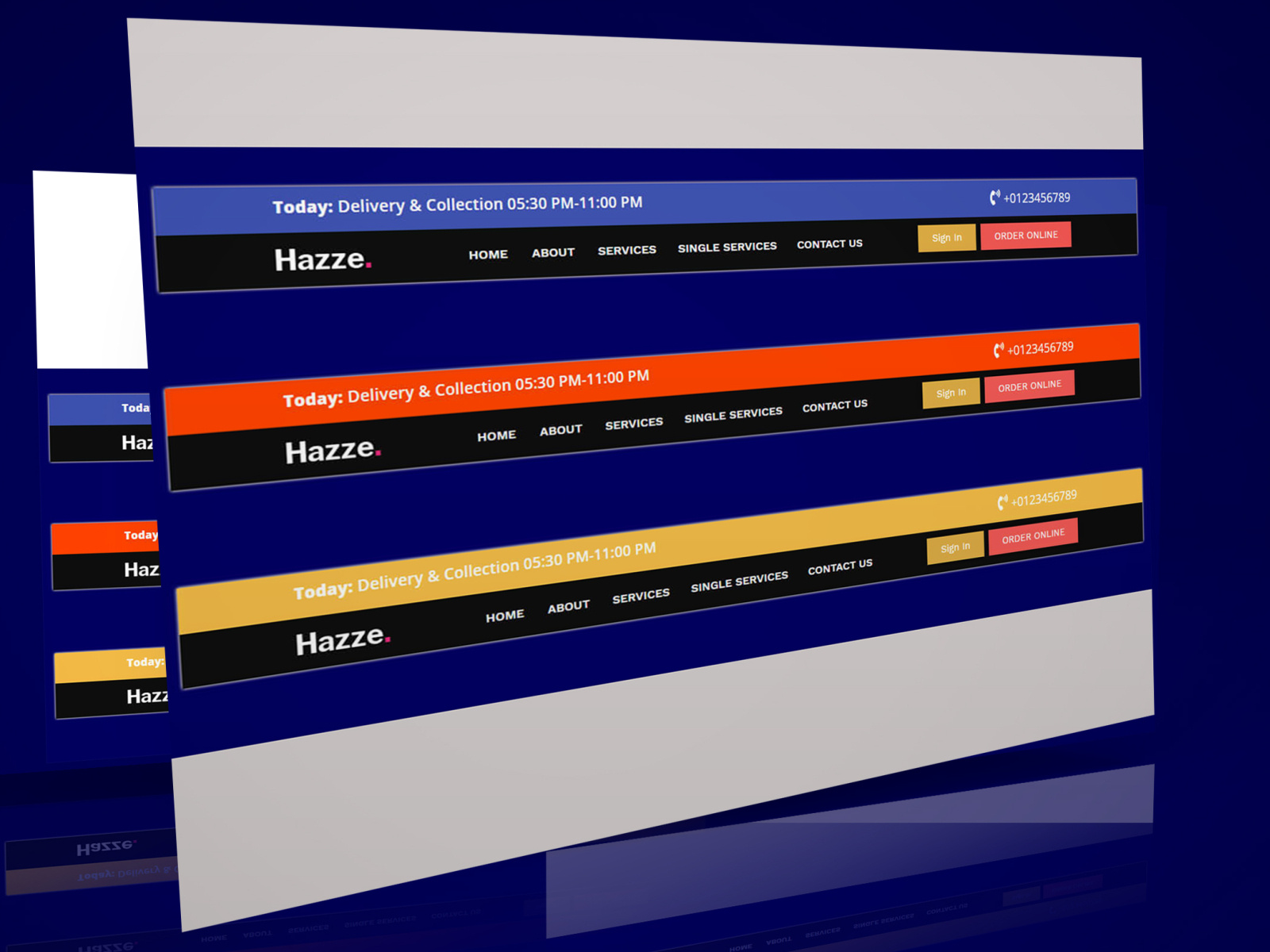 Elementor Header Templates 01 By MC Starters On Dribbble