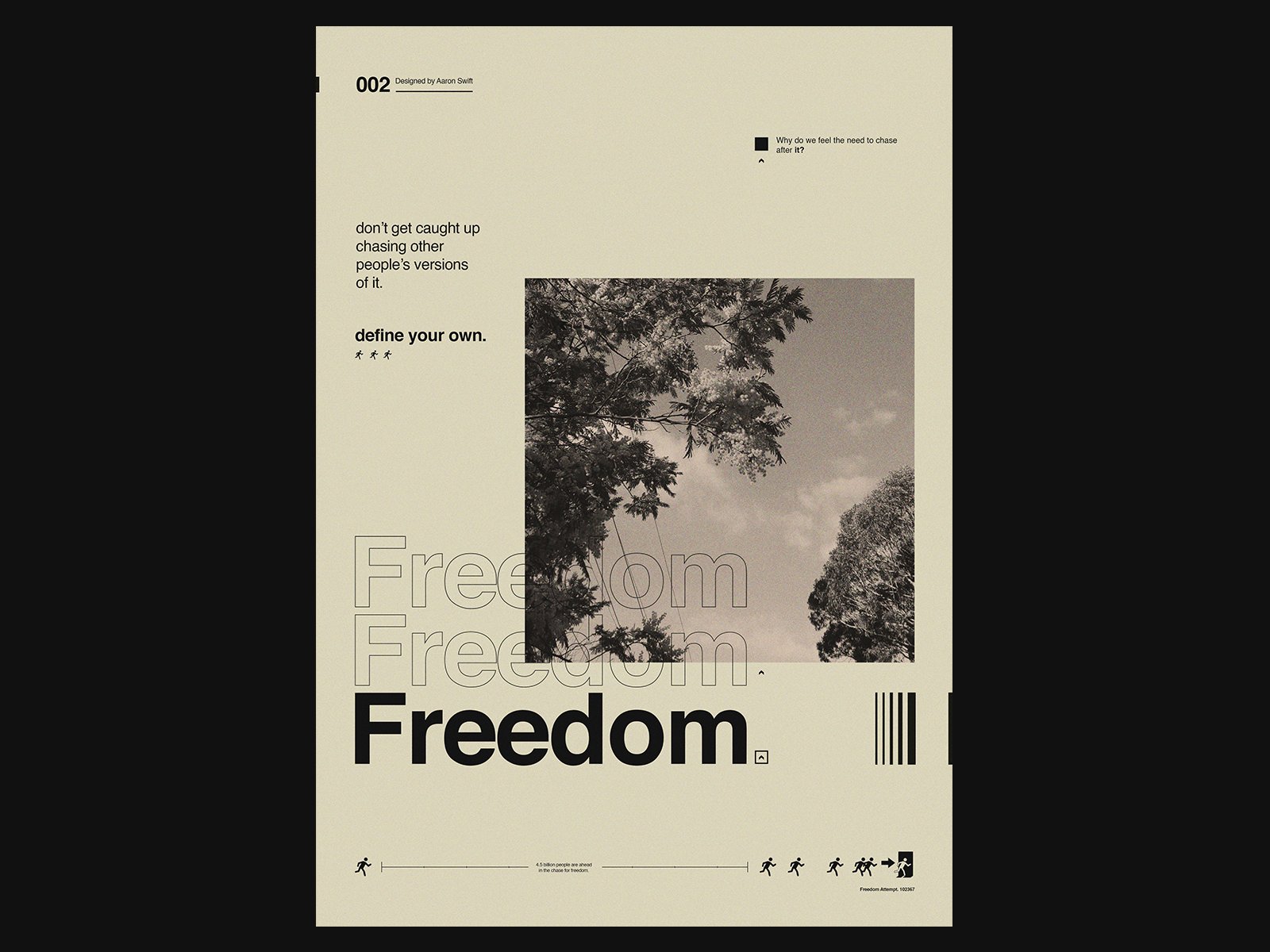 Freedom Poster by Aaron Swift on Dribbble