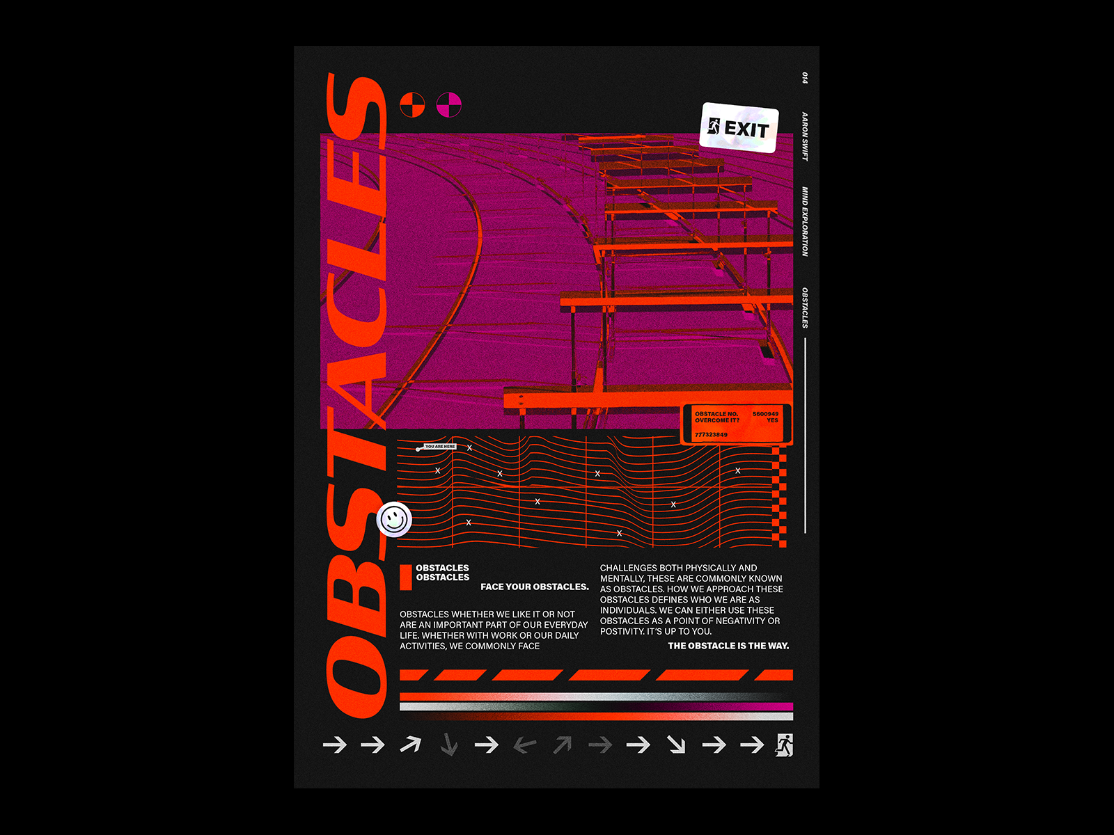 Obstacles Poster by Aaron Swift on Dribbble