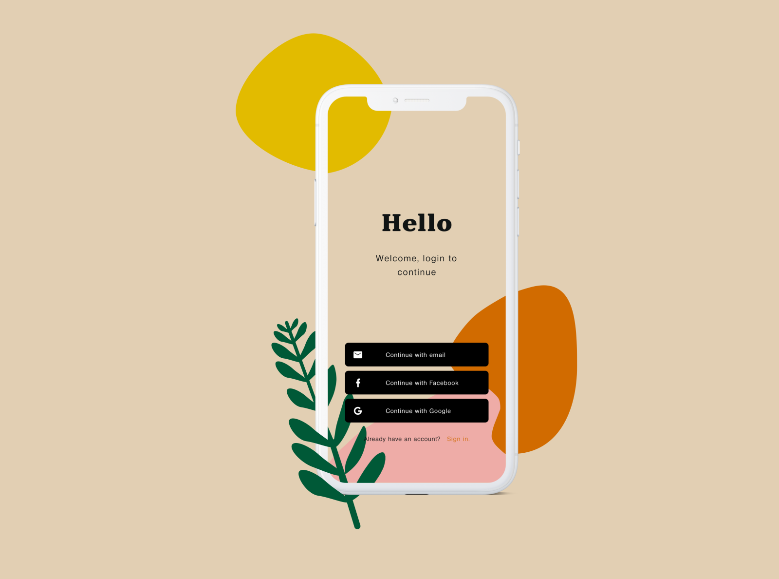 Login mobile by Edith Cstr on Dribbble