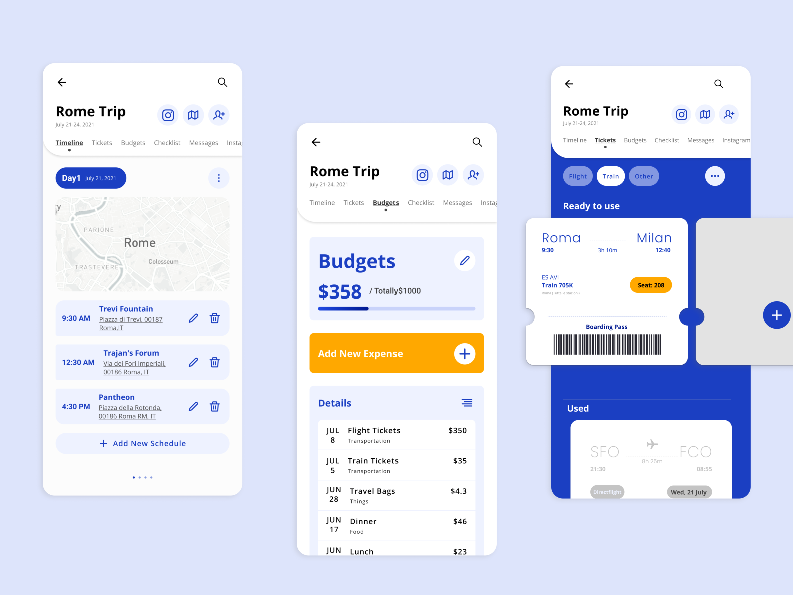 AlphaGo-Trip Planner by Minhualin on Dribbble