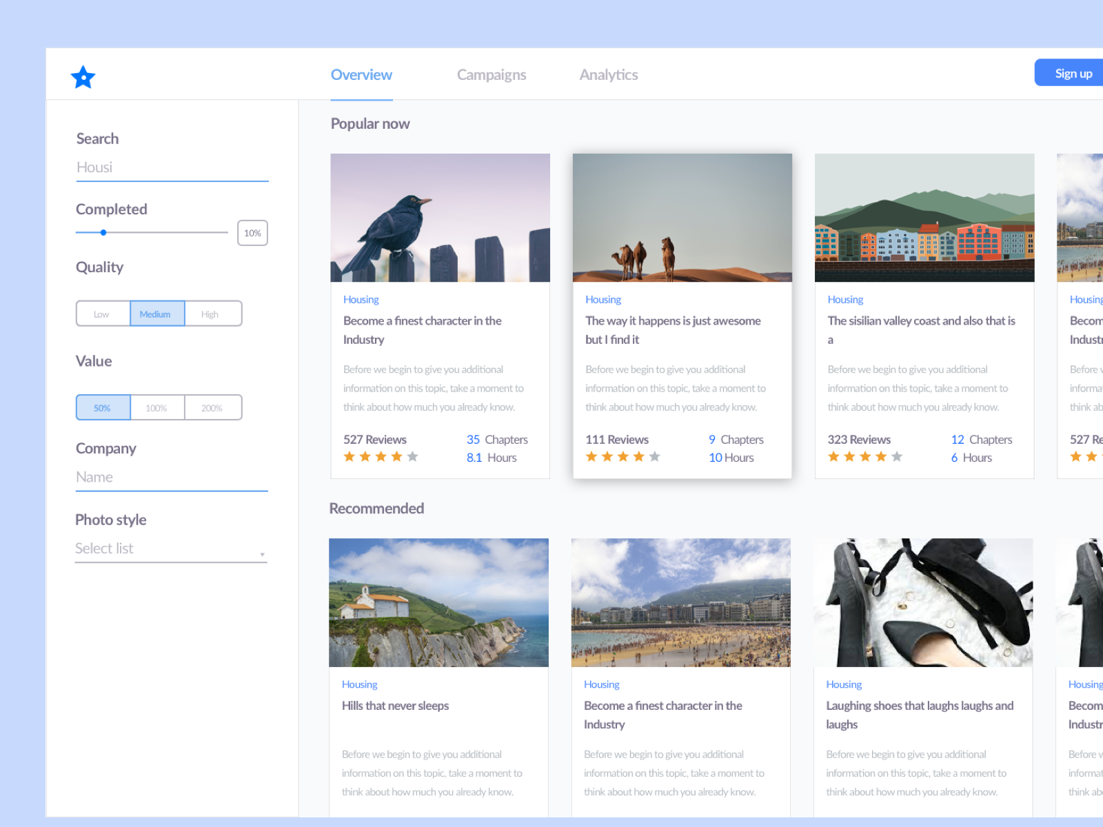 Project filter Dashboard by Bikash Raj Sharma on Dribbble