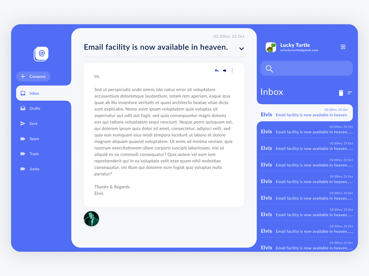 Email - concept design by urluckyturtle on Dribbble