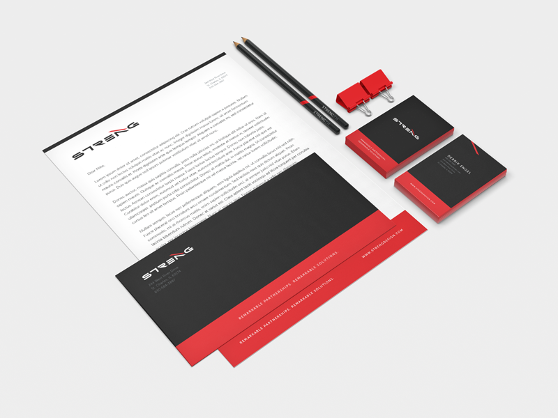 Streng Stationery by Streng on Dribbble