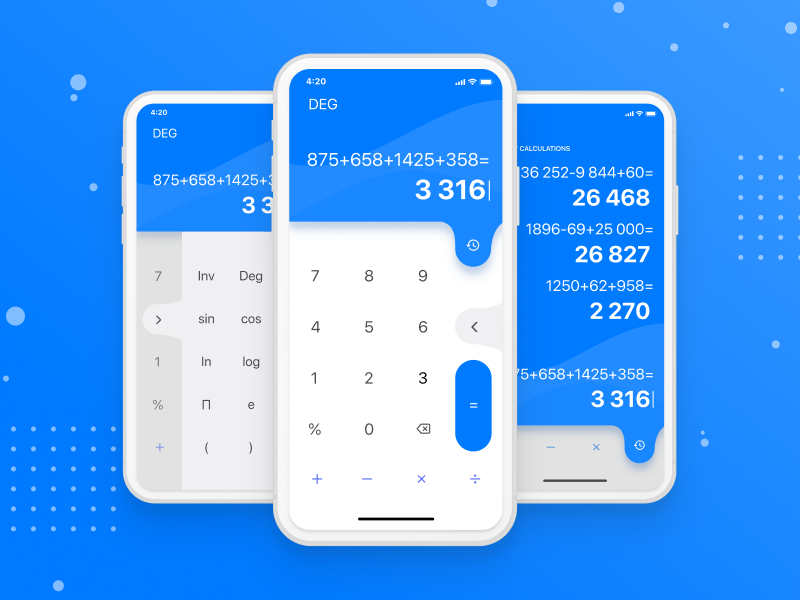 Calculator App by Vlad on Dribbble