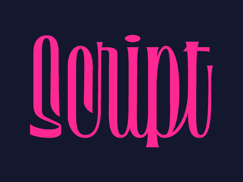 Script Lettering Animation by Joan Quirós on Dribbble
