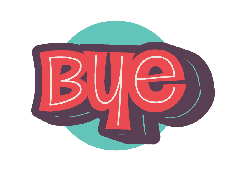 Bye Animation Gif