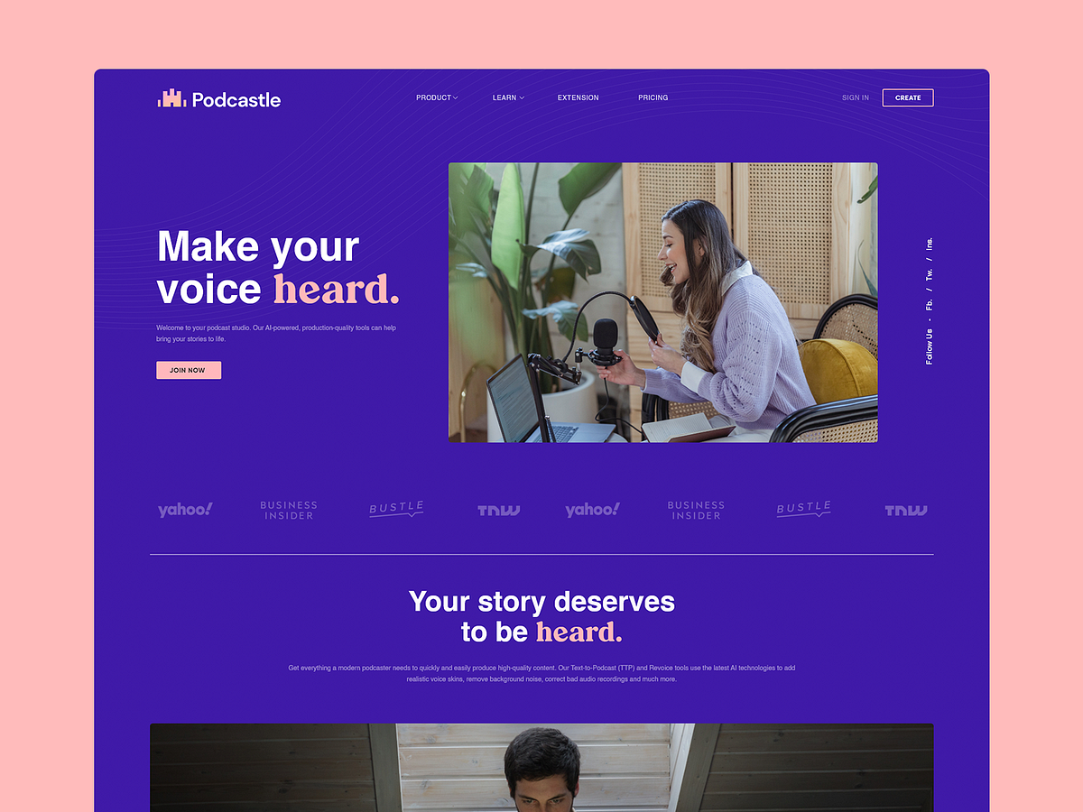 Podcast Website designs, themes, templates and downloadable graphic ...