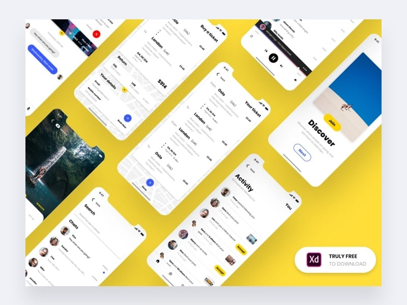 Adobe XD UI Kits by Hardeep Singh on Dribbble