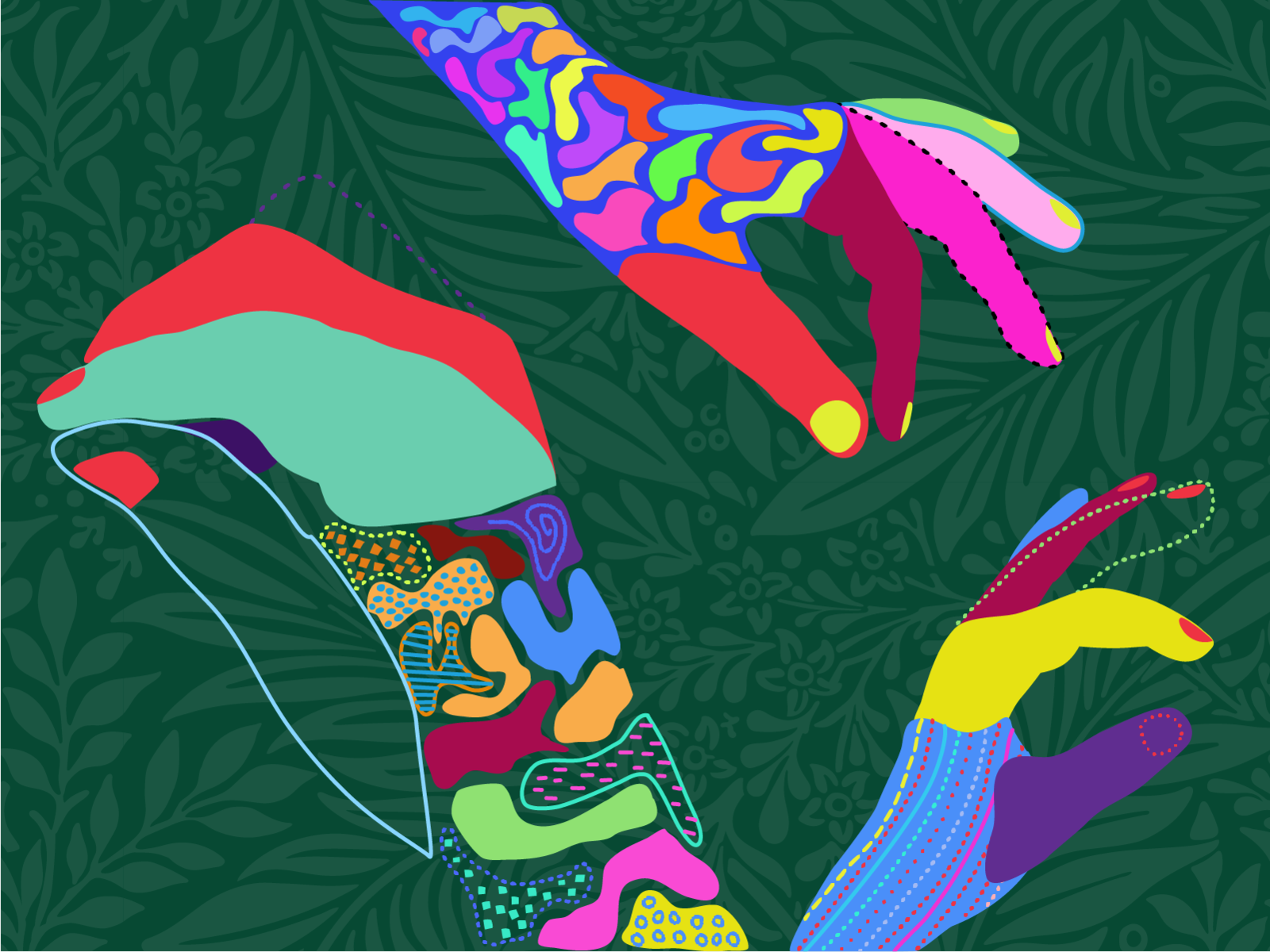 Abstract hands by Juli S. on Dribbble