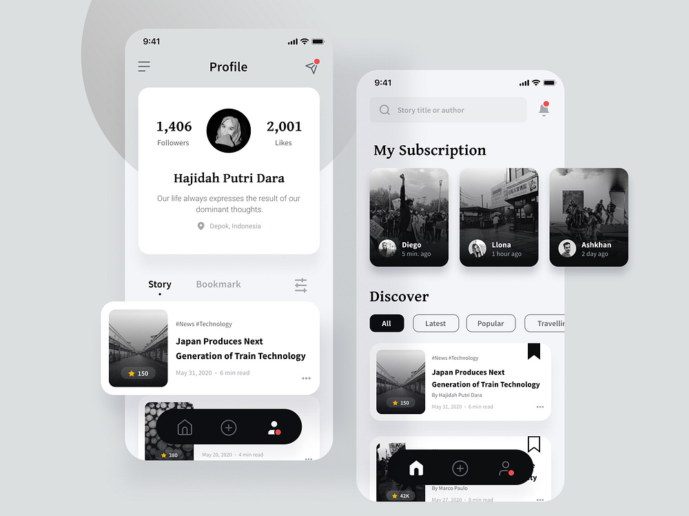 Story Writing App Concept by UIX JourneyAries on Dribbble