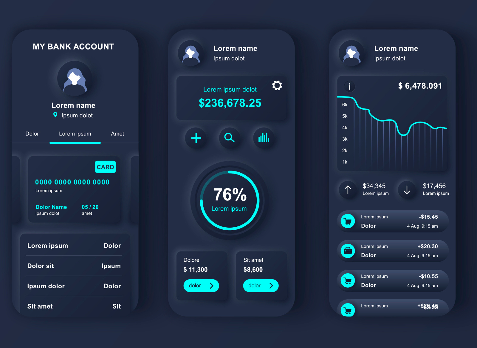 Neomorphic Mobile App UI Kit Banking by alexdndz on Dribbble