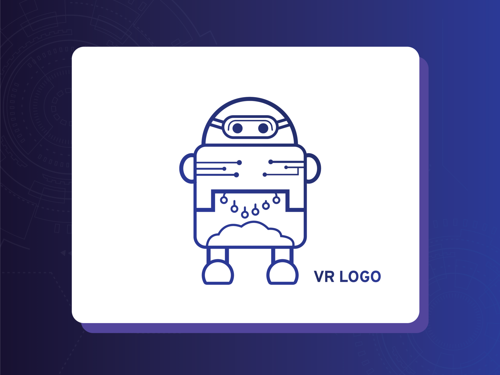 VR- Robo Logo by Koishik Ahmed on Dribbble