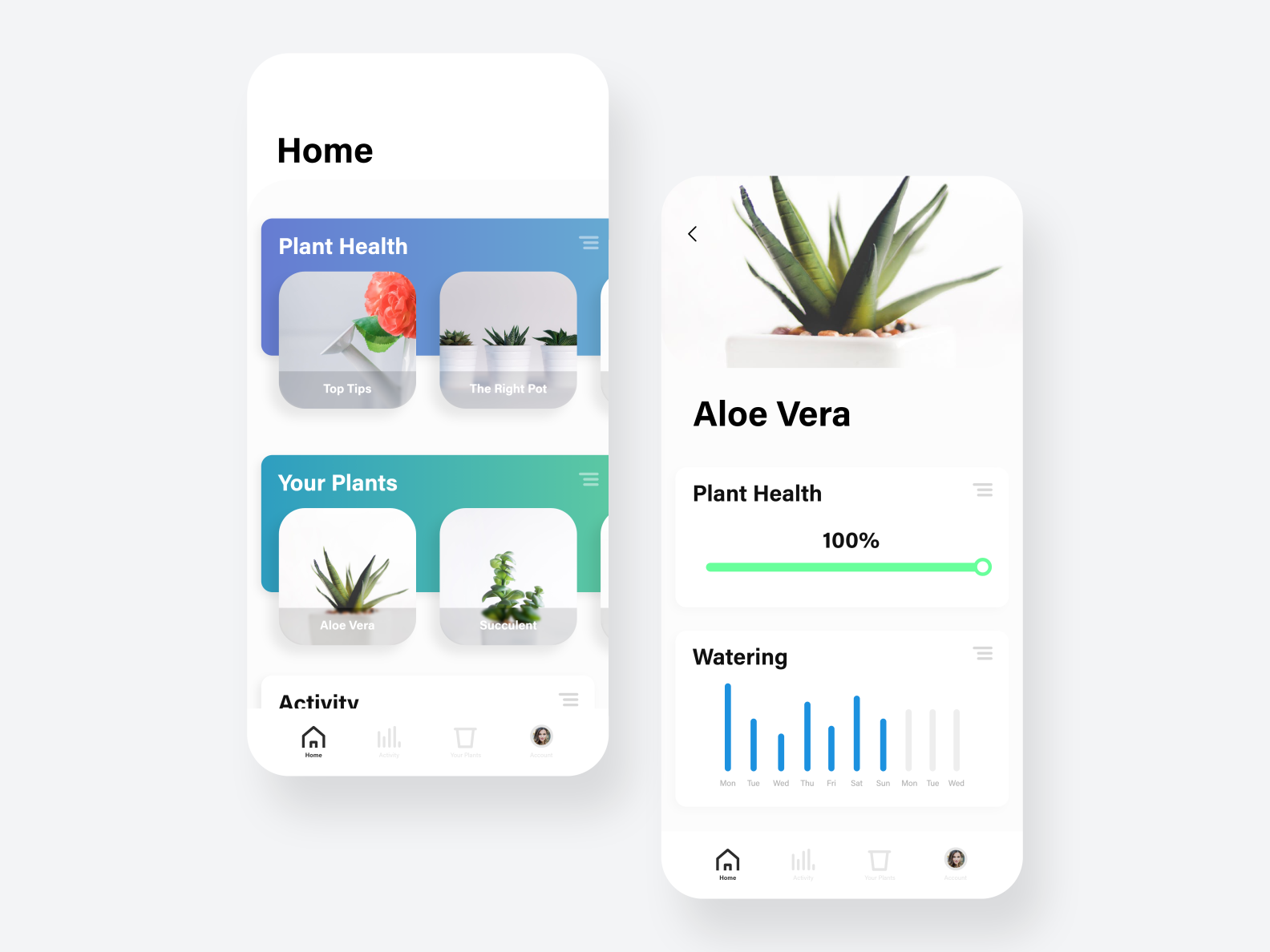 Plant App UI Concept by Lux Studio on Dribbble