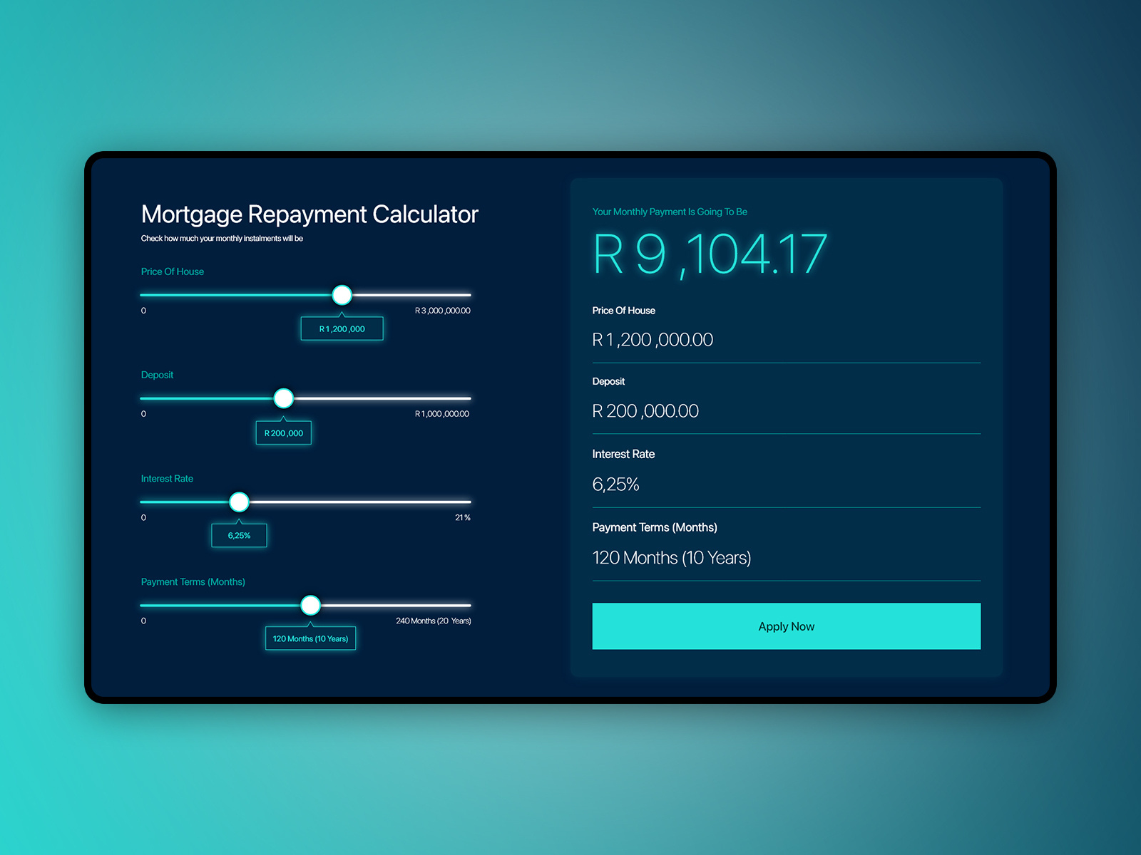 Finance Calculator Landing page by Kreative Gush on Dribbble