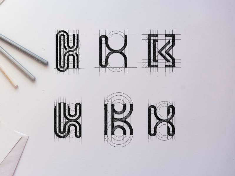 Letter Mark K Explorations by Garagephic Studio on Dribbble