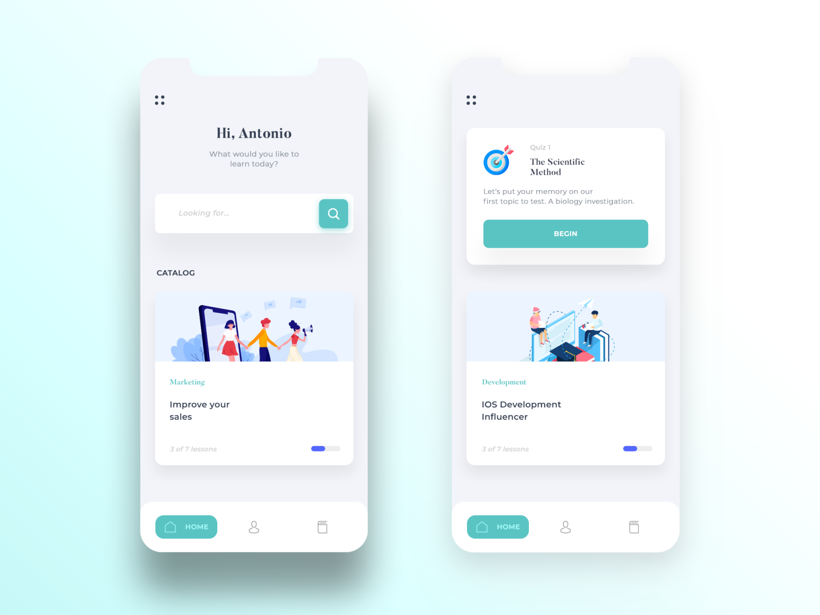 Online Learning App by Lucian Manitiu on Dribbble