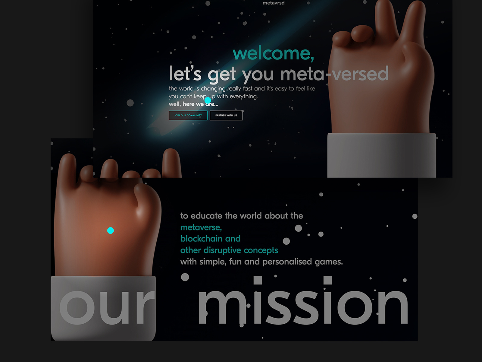 Metavrsd - Landing Page by Bankole Jesudunsin on Dribbble