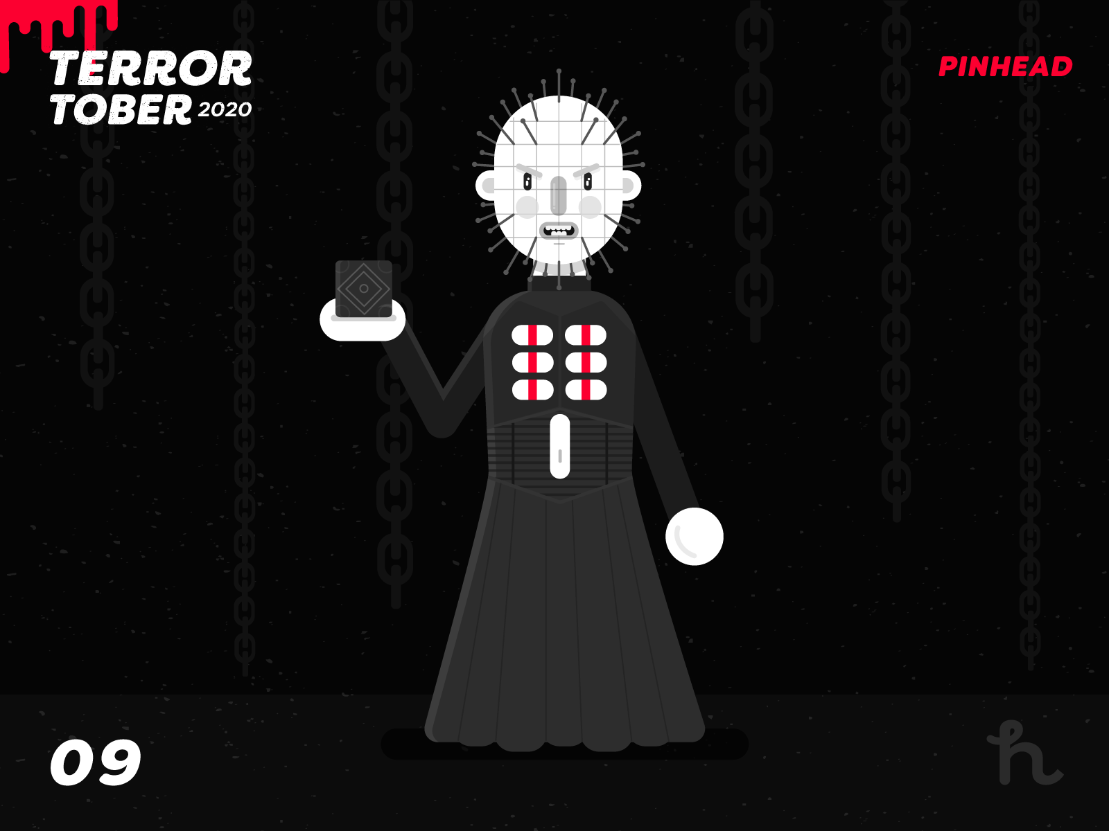 08. Pinhead - Terrortober2020 by Hellen Espinoza on Dribbble