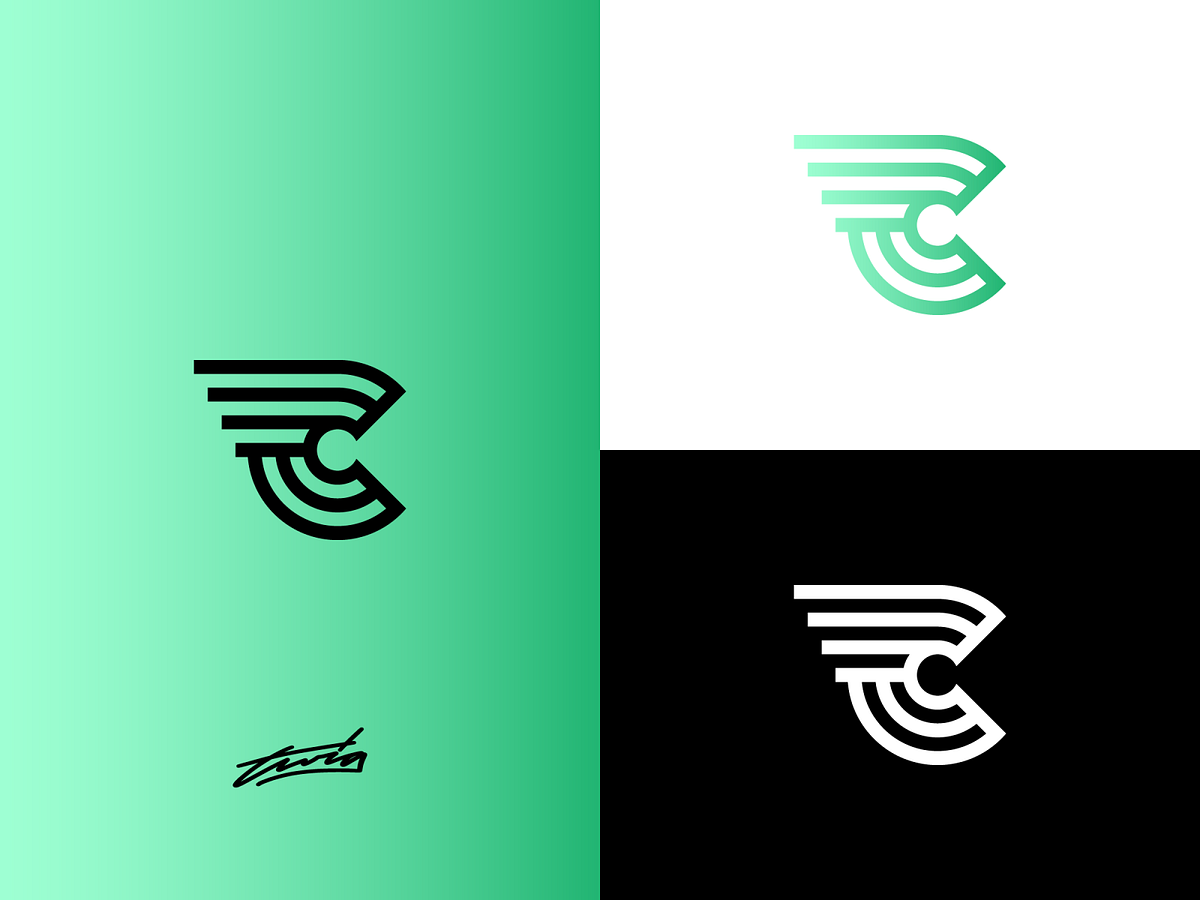 C Wing Logo for Sale by Twig on Dribbble