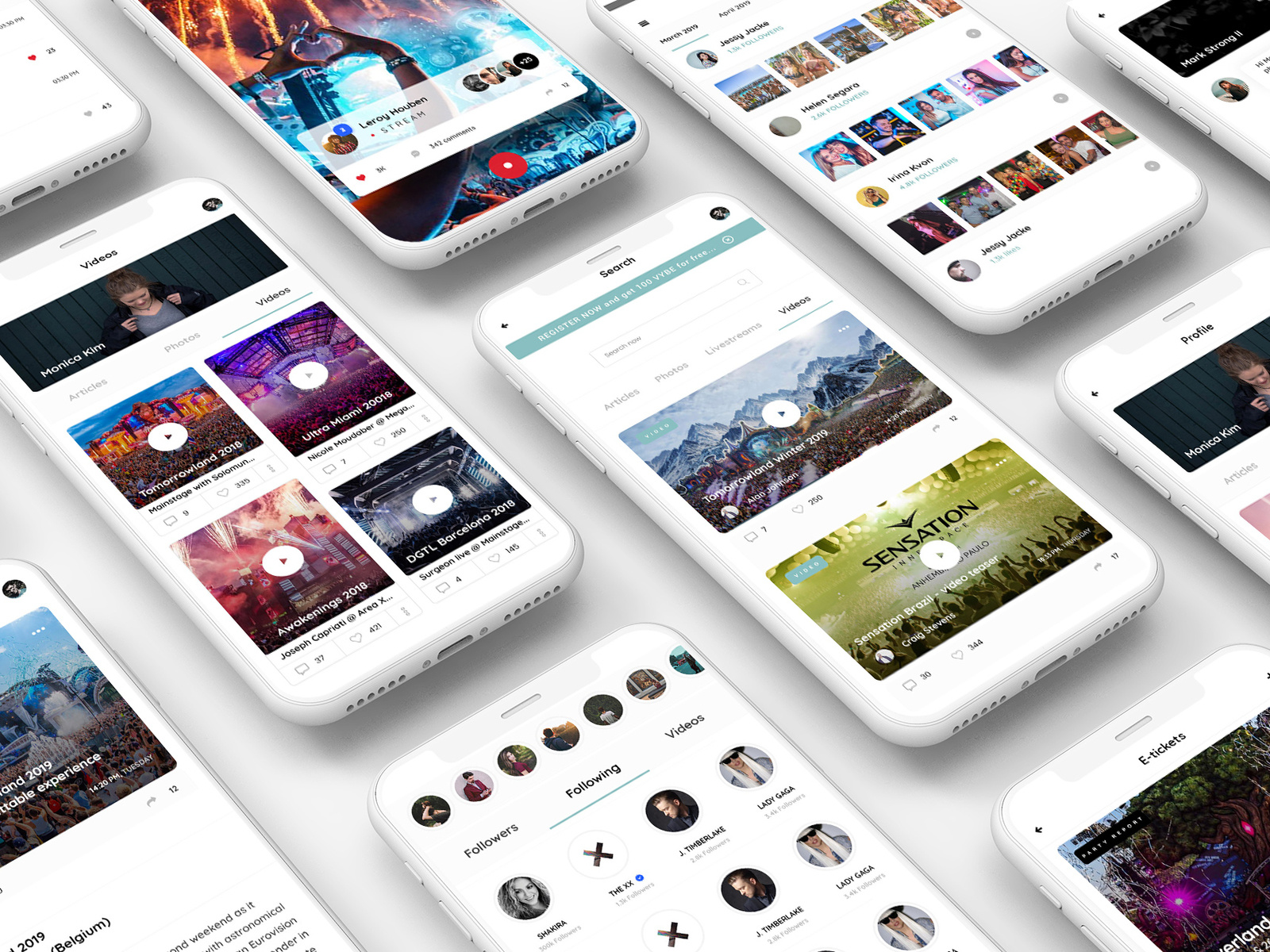 VYBEsocial APP | Design by VYBE.me on Dribbble