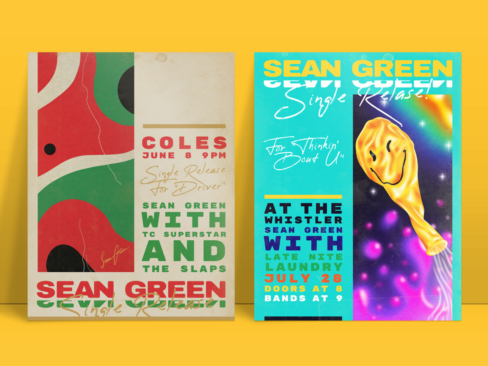 Single Release Show Posters by Quintin Caldwell on Dribbble