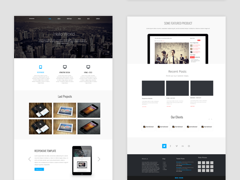 New project Home Page by Micael Teixeira on Dribbble