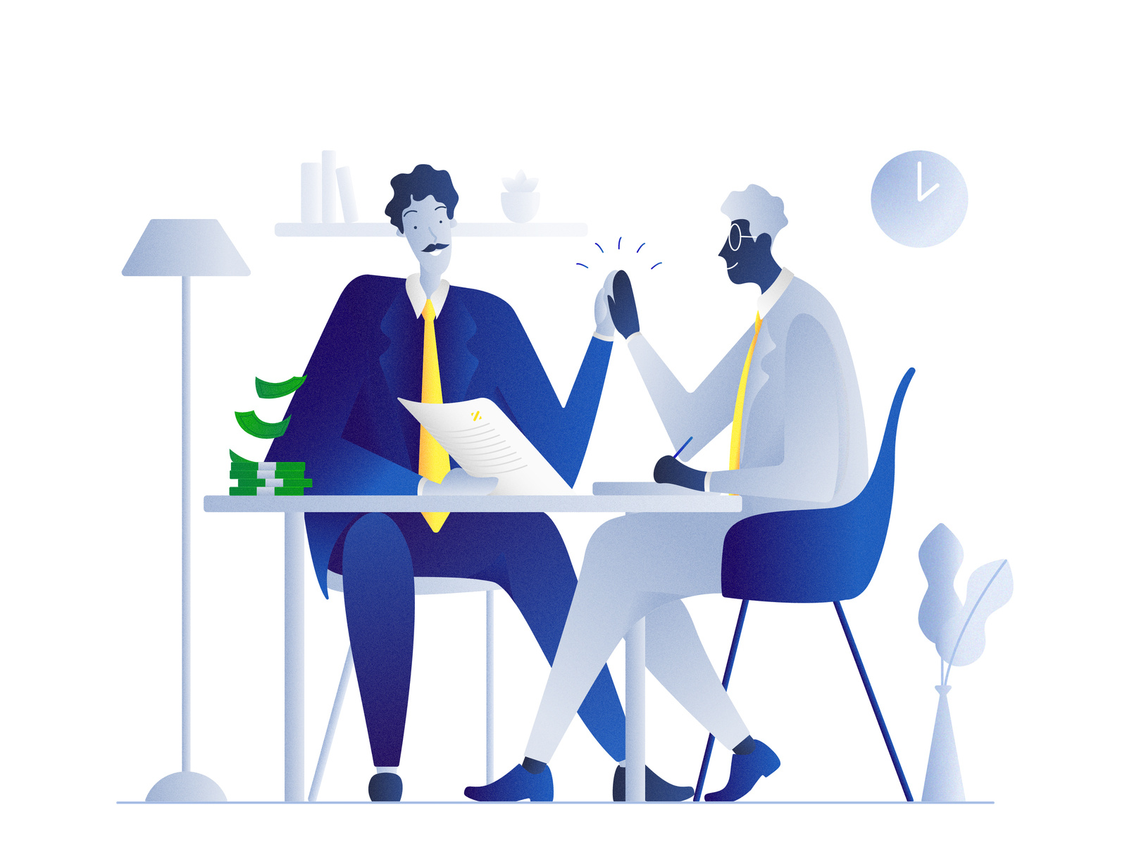 ZarinPal Landing Page Illustration by Parnian Moghaddam on Dribbble