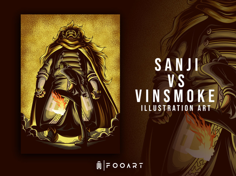 Sanji VS Vinsmoke Judge (ONEPIECE) by Fu Art on Dribbble