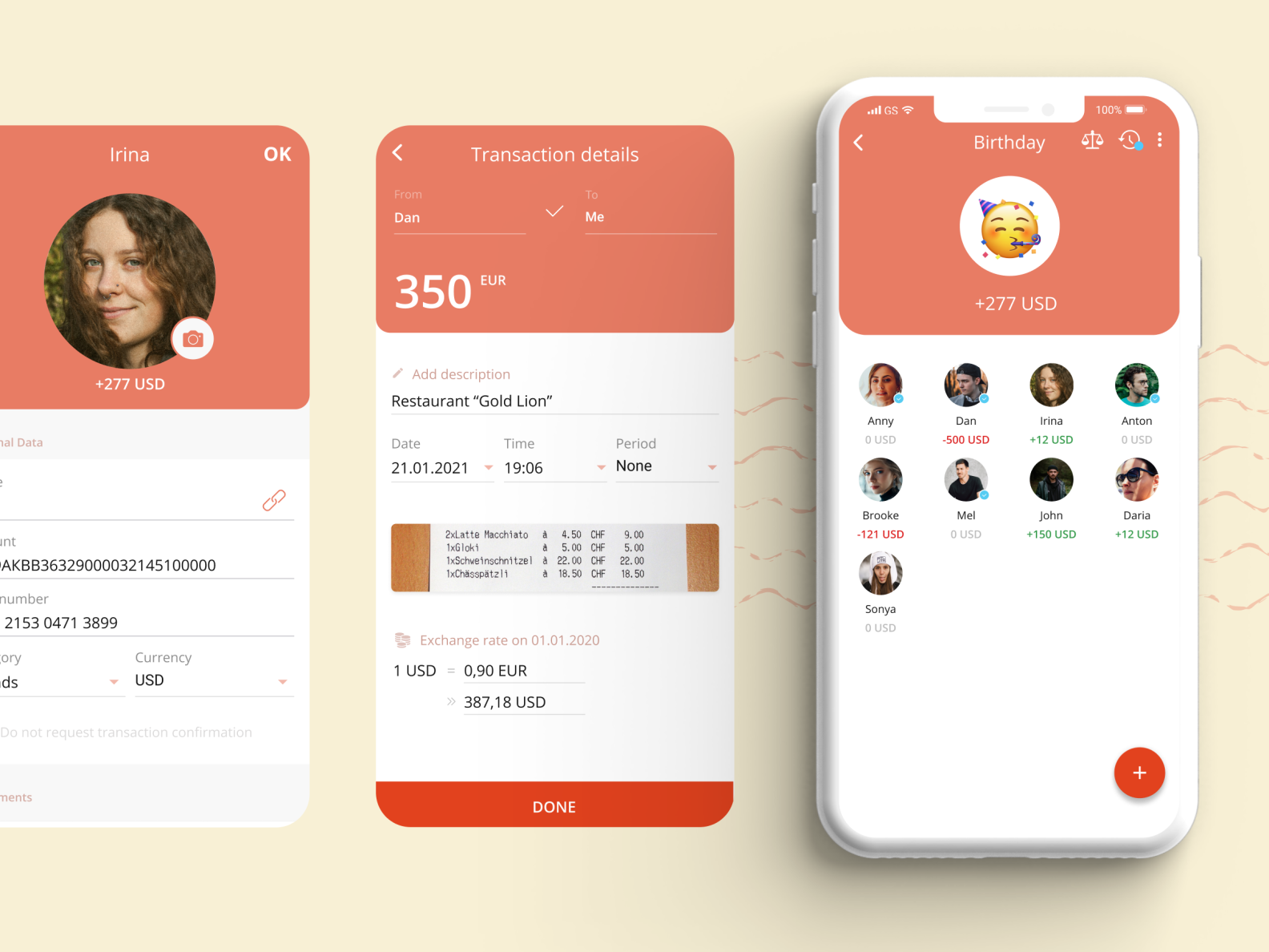 Money Spinner App by Karina Kashuba on Dribbble
