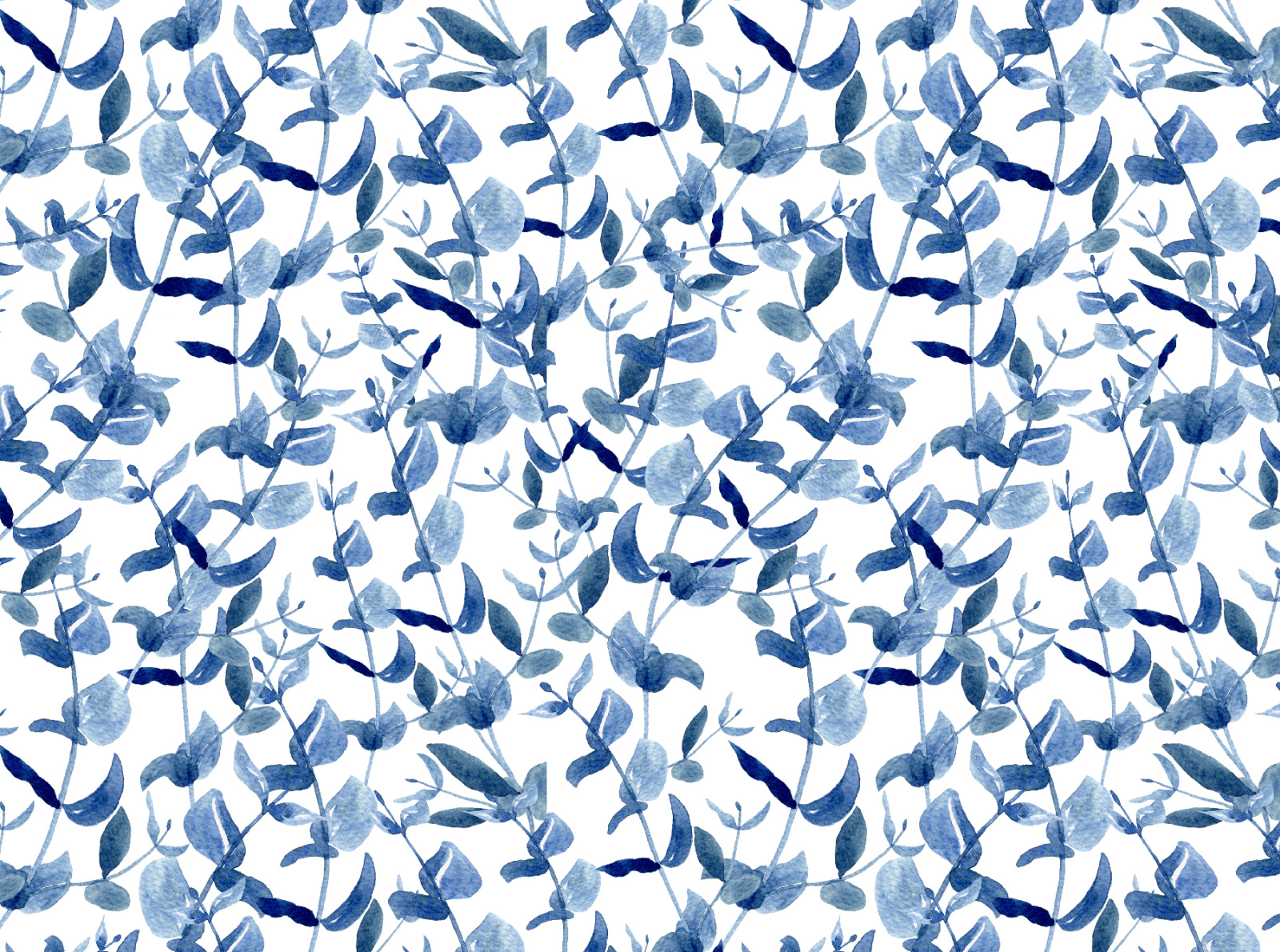 Blue Eucalyptus Pattern by Tanya Makes Art on Dribbble