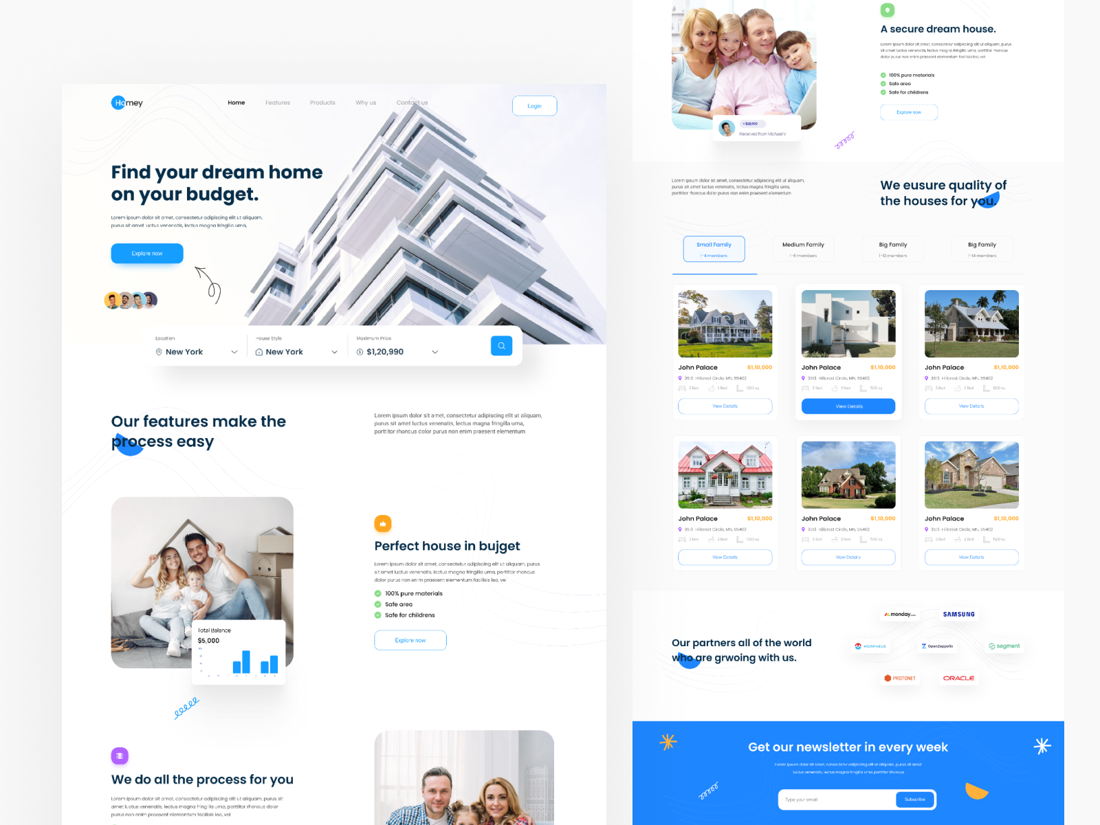 Real Estate Landing Page Design by Aminul Islam Rana on Dribbble Real Estate Landing Page Design by Aminul Islam Rana on Dribbble