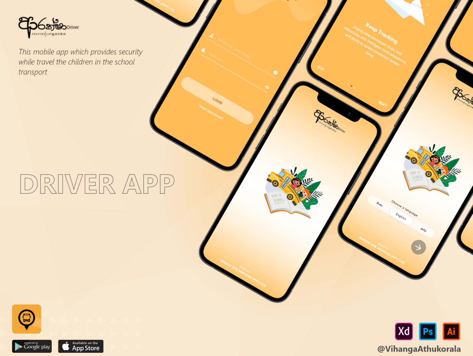 Araksha Driver App UI/UX Design by Vihanga Athukorala on Dribbble