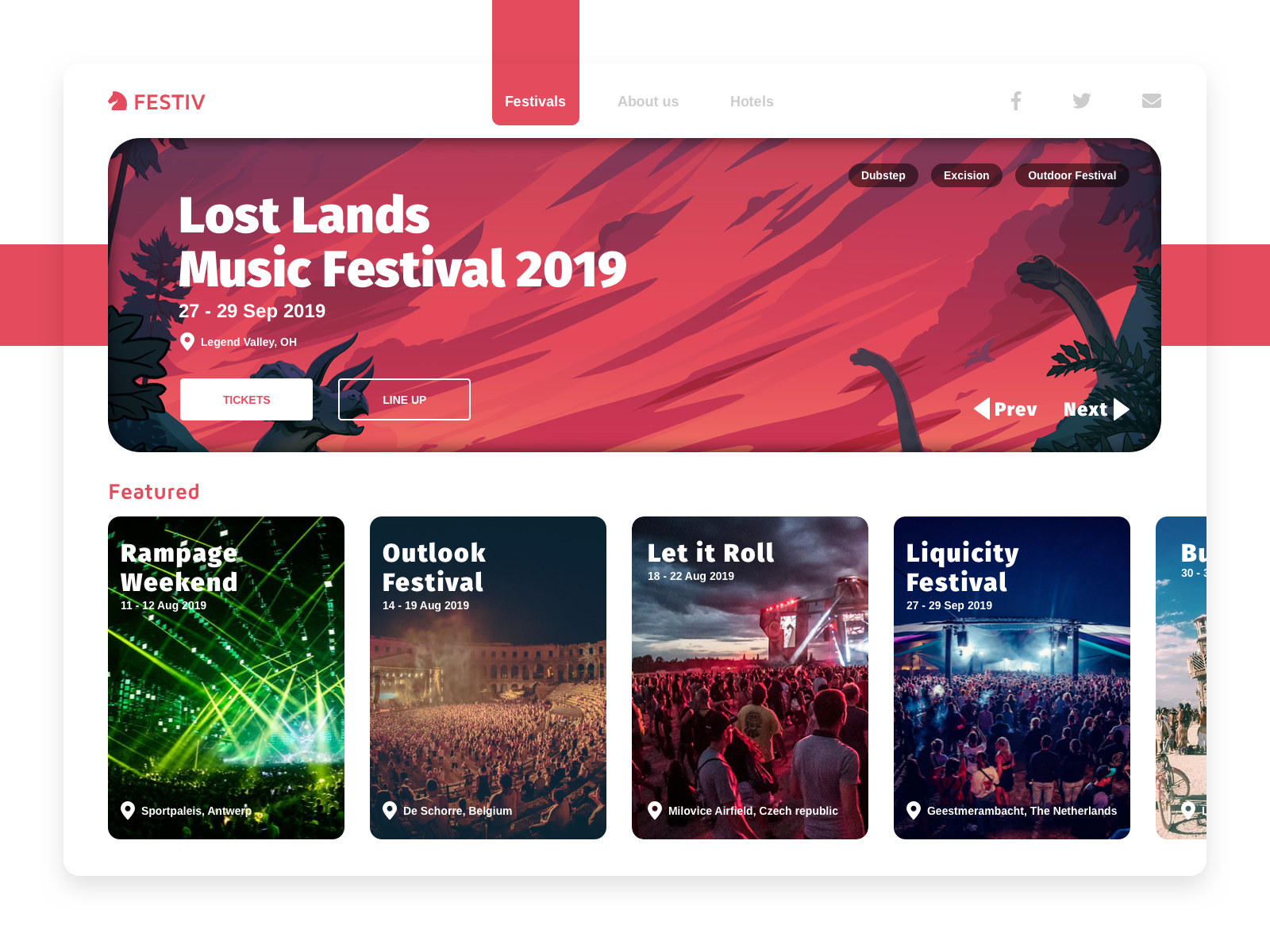 Festiv Concept Design by Pim Scholten on Dribbble