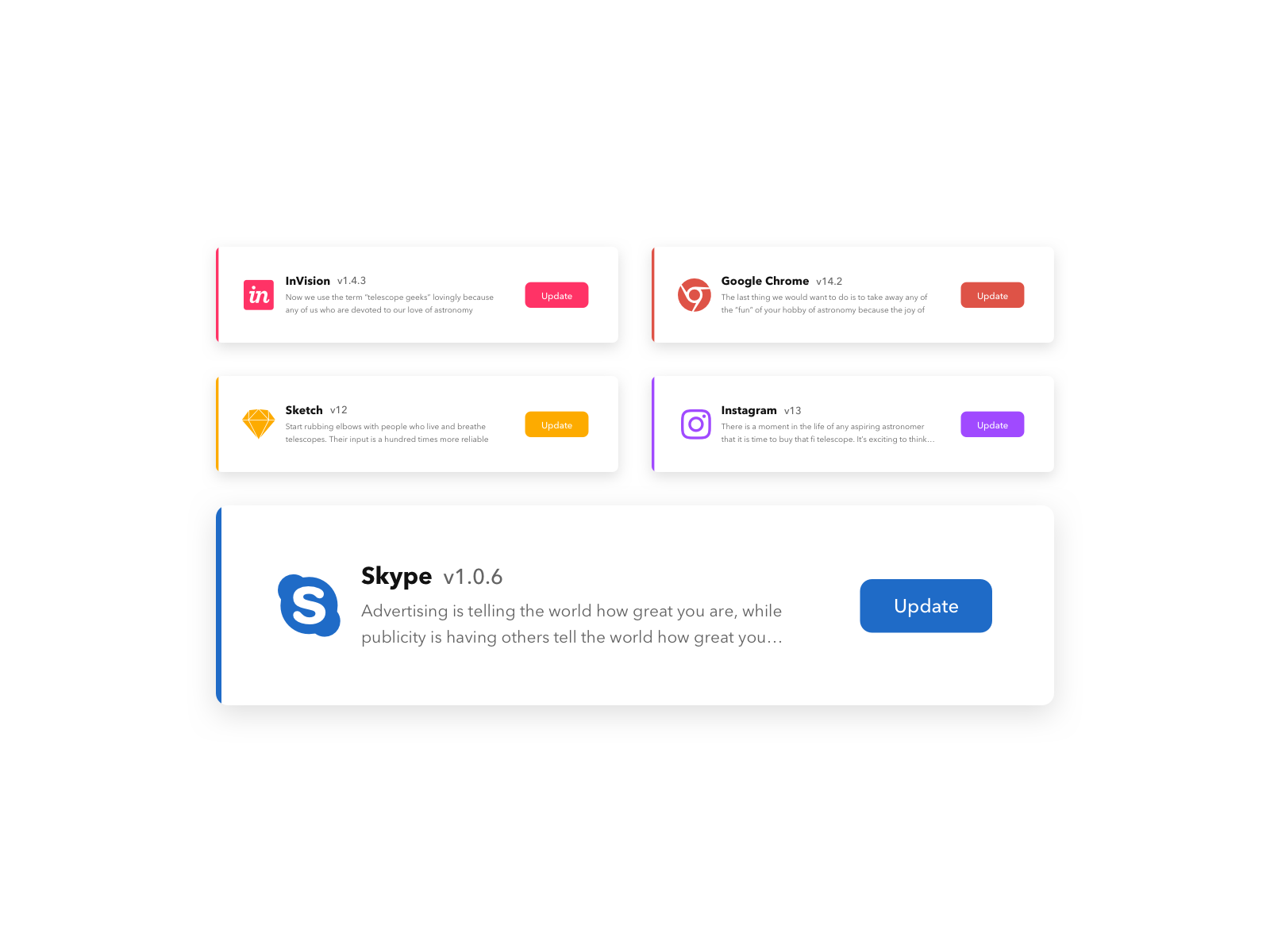 Update Visual by Pim Scholten on Dribbble