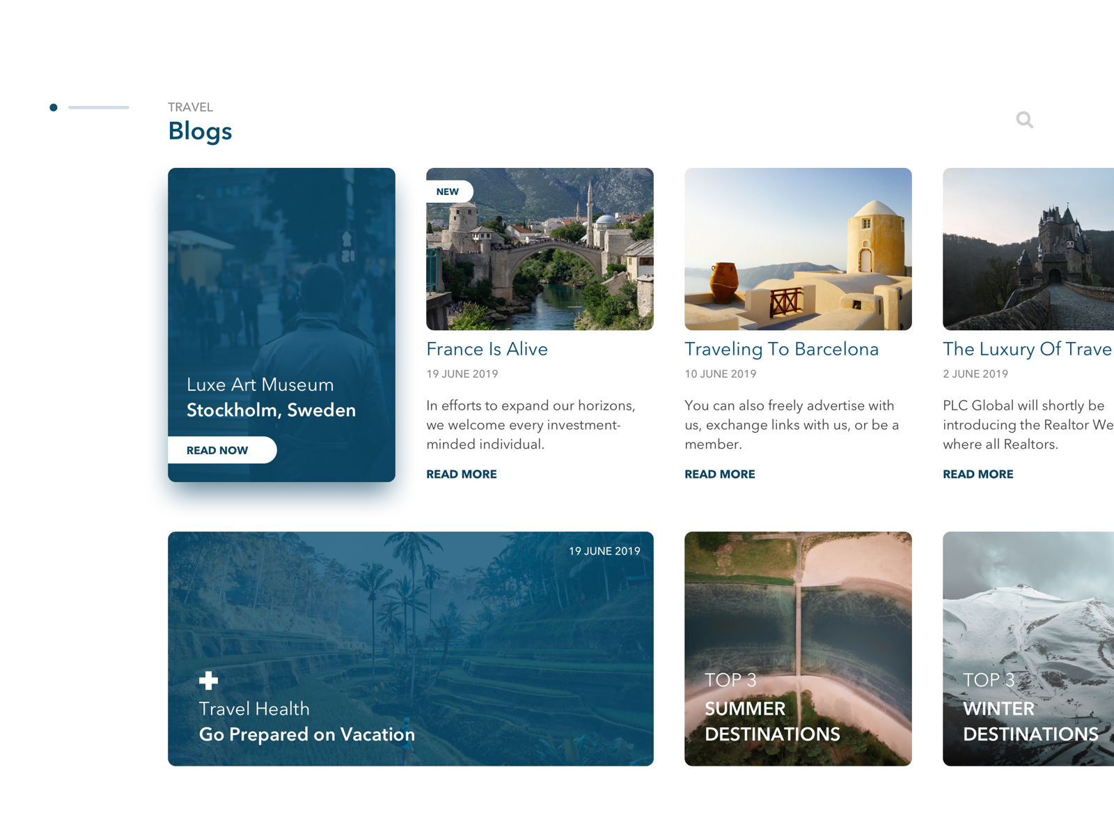 Blogs Concept by Pim Scholten on Dribbble