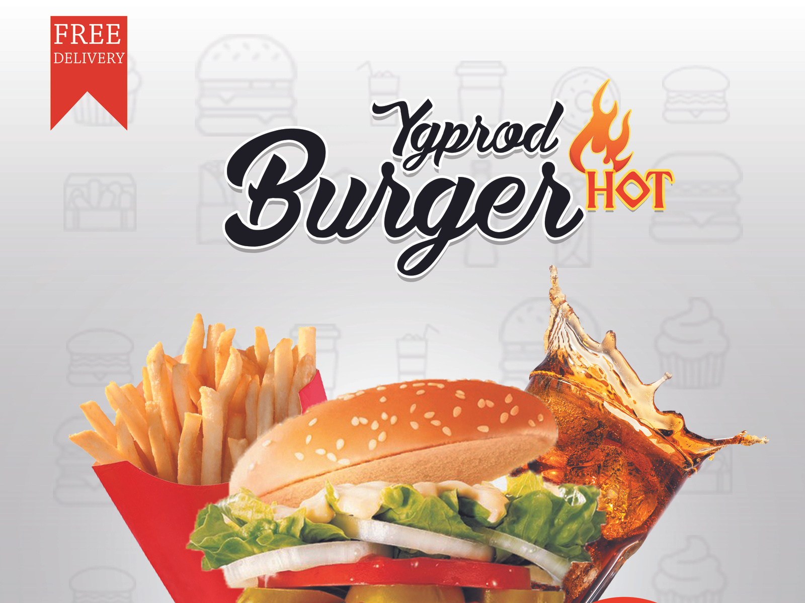 Burger Flyer by Youssouf Grafico on Dribbble