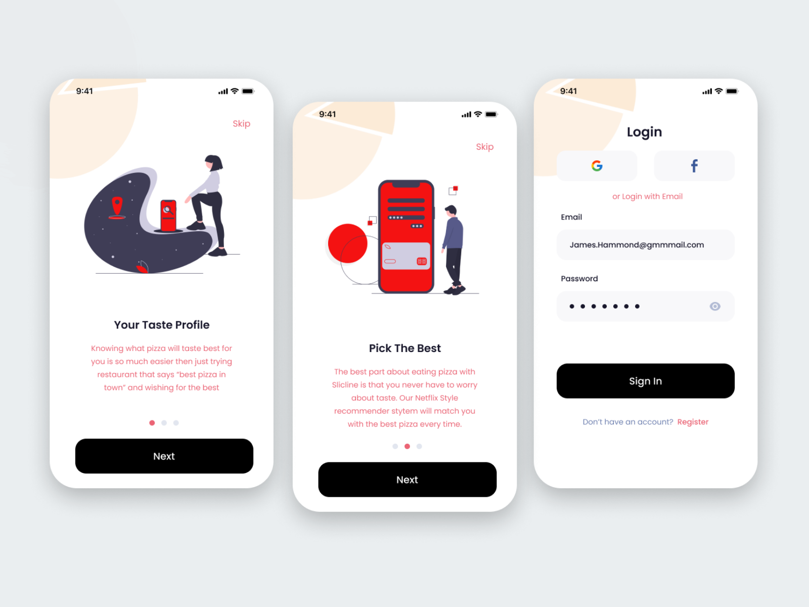 Sliceline App by Ethan Williams on Dribbble