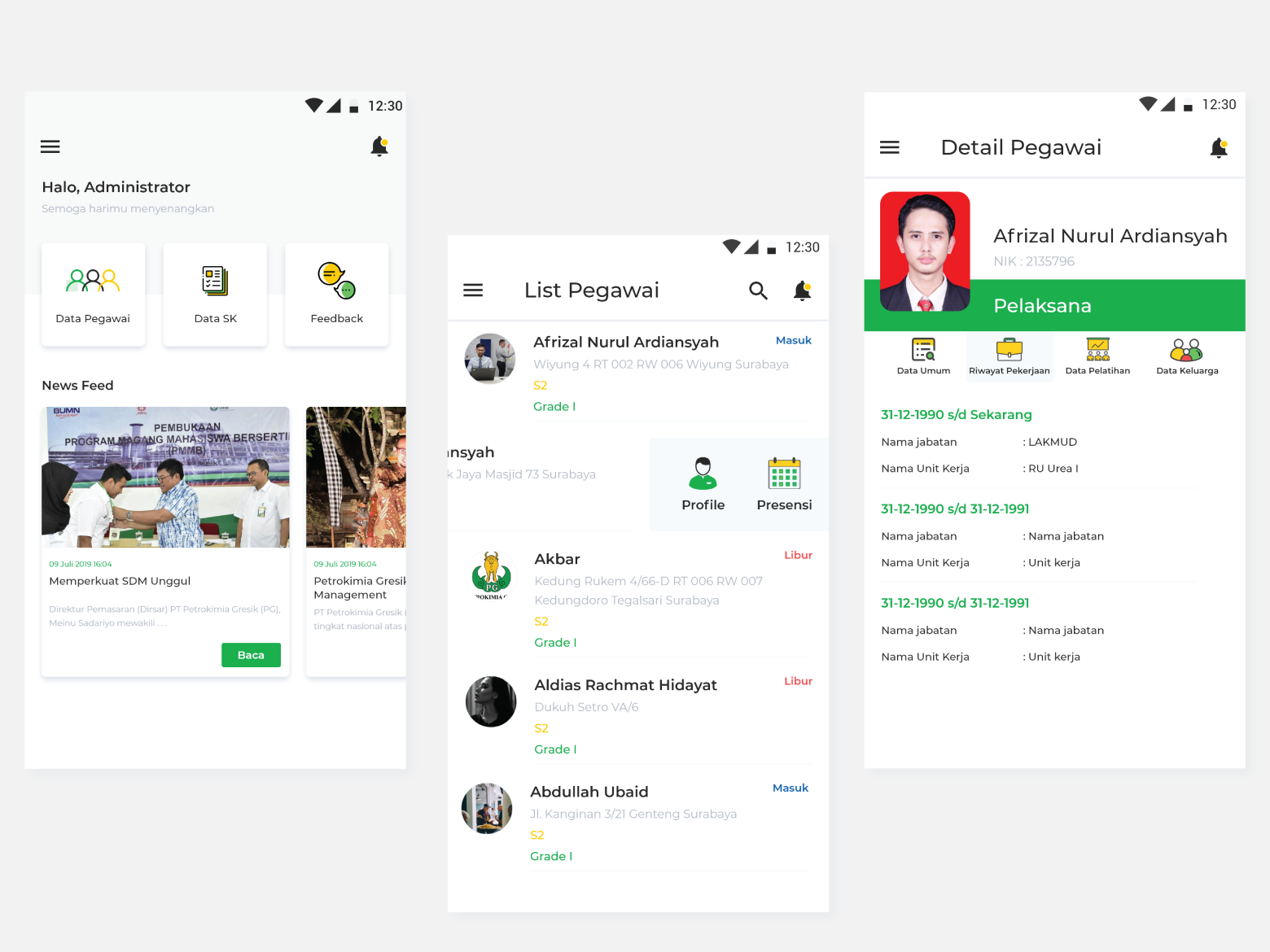 E-SDM mobile app- Petrokimia by Imaji Design Studio on Dribbble