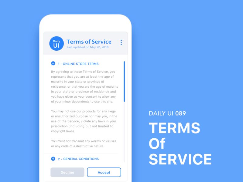 #089-Terms Of Service by Yi Jung Lai on Dribbble #089-Terms Of Service by Yi Jung Lai on Dribbble